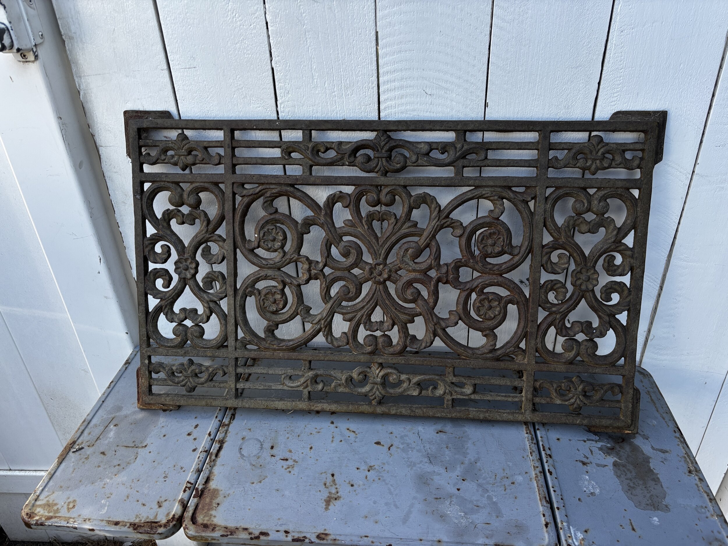 1850s antique Victorian door mat floor grate Cast Iron Doormat | Sell ...
