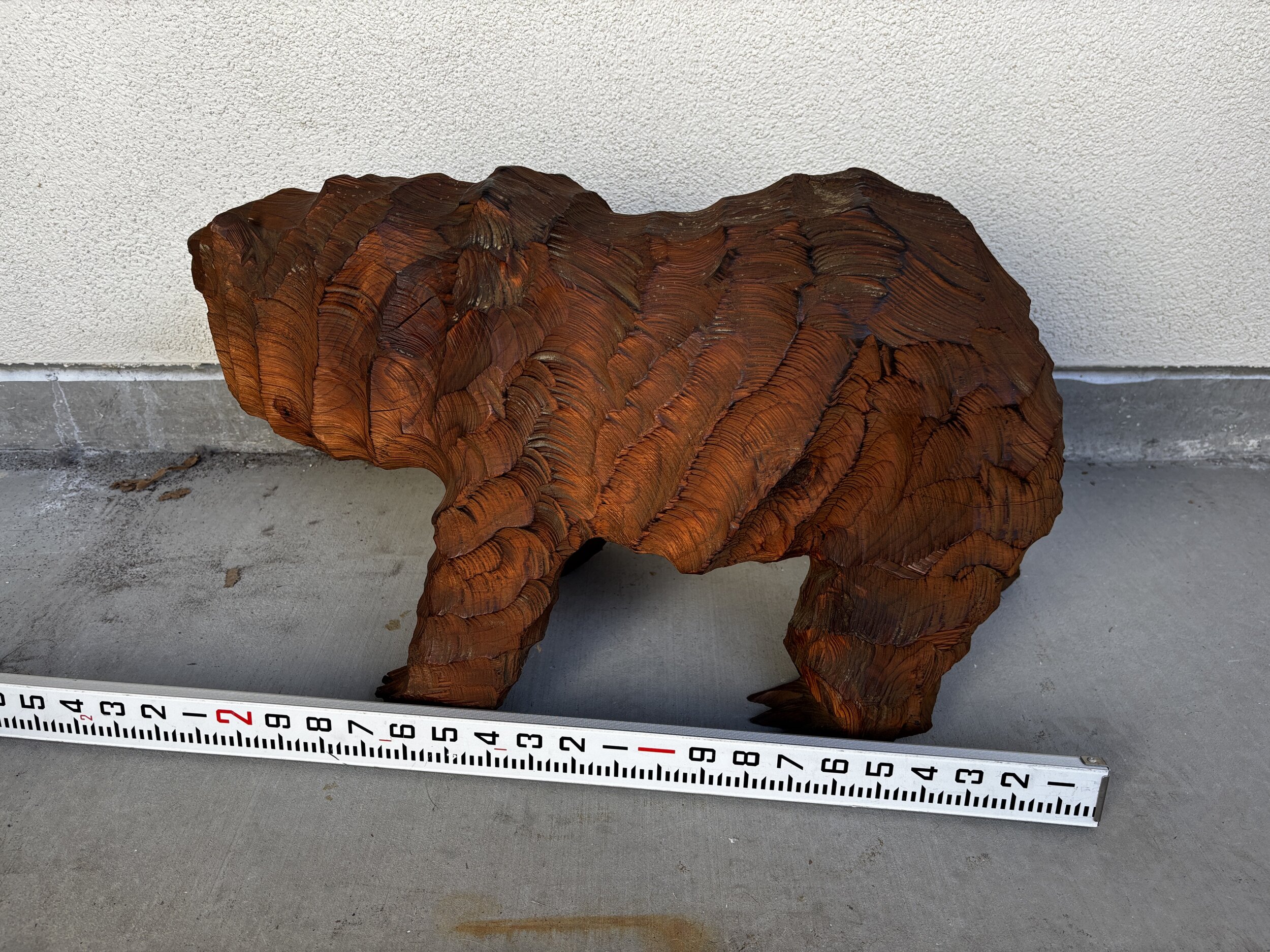 Sold - Hand carved solid wood bear statue | Archive (sold or withdrawn ...