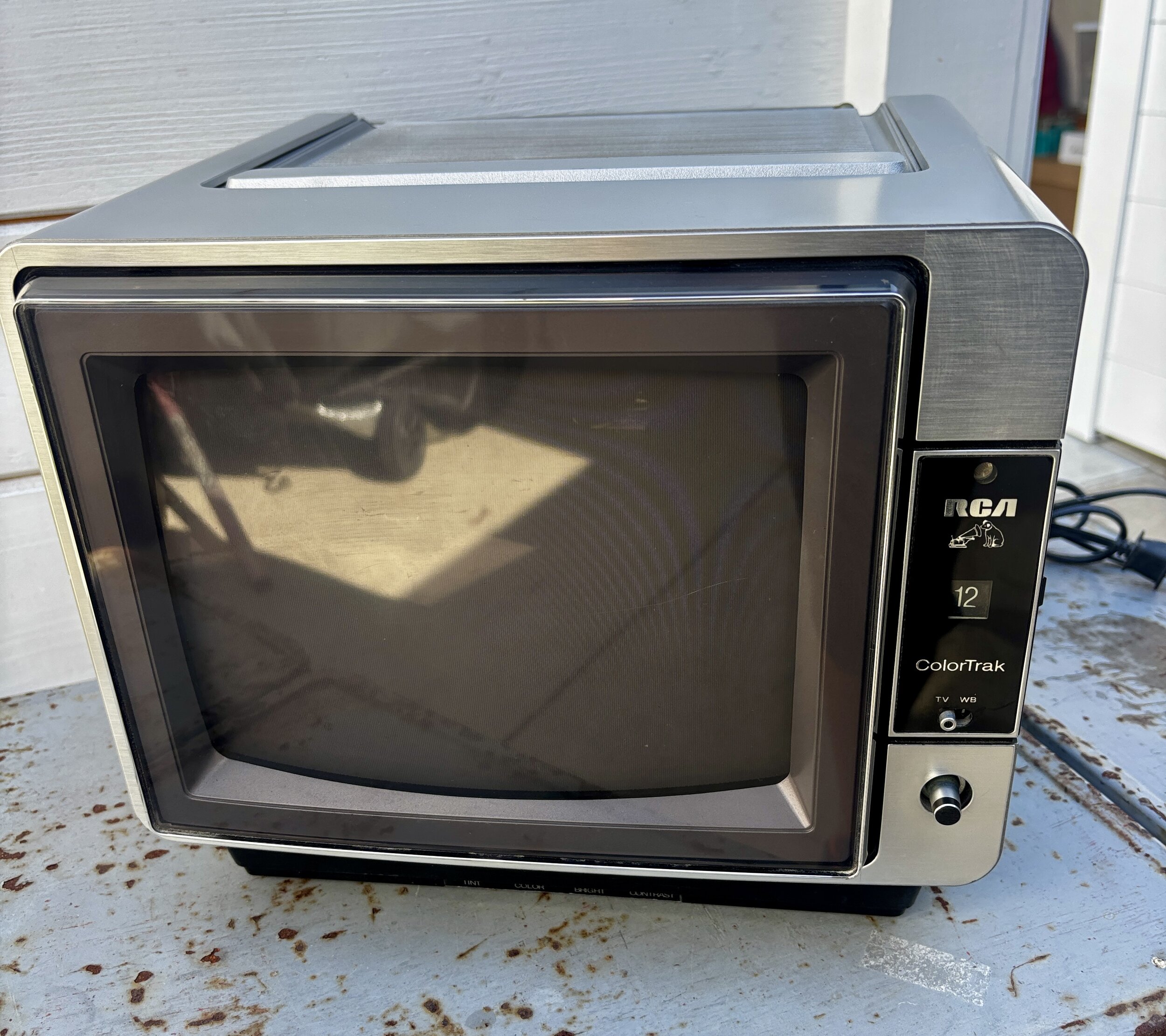 Vintage 1981 television 9 Inch RCA TV Monitor Model EFR 293S. Tested ...