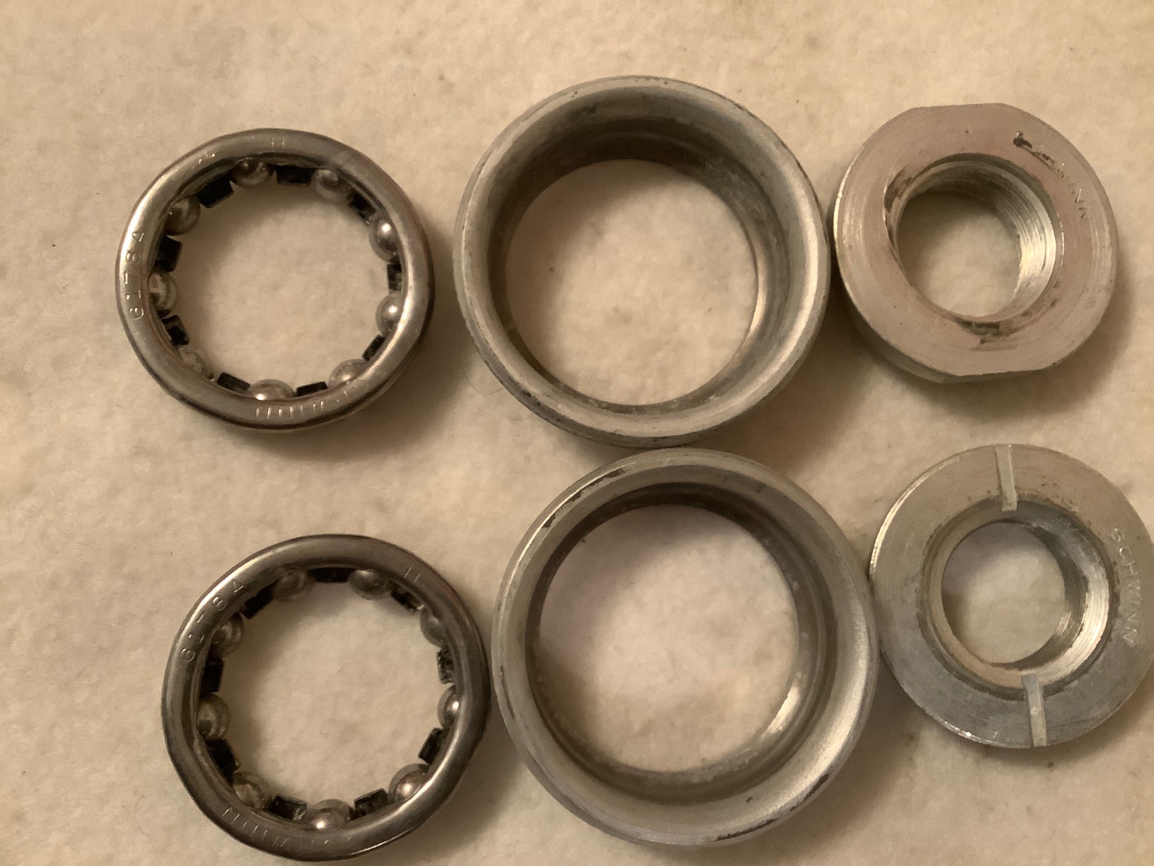 Withdrawn - Postwar schwinn bottom bracket set-cups-bearings-races ...