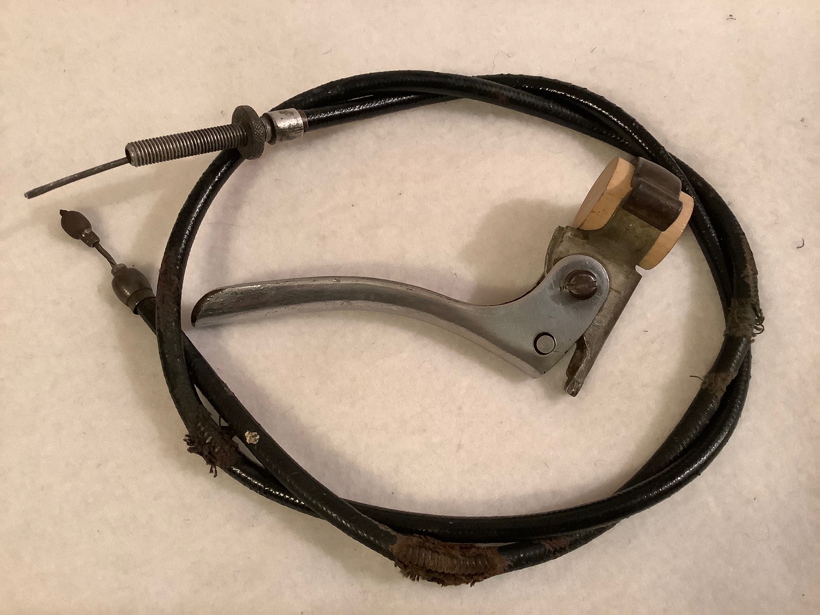 Sold - 1937 Schwinn brake lever (shorty)and cloth-covered cable ...