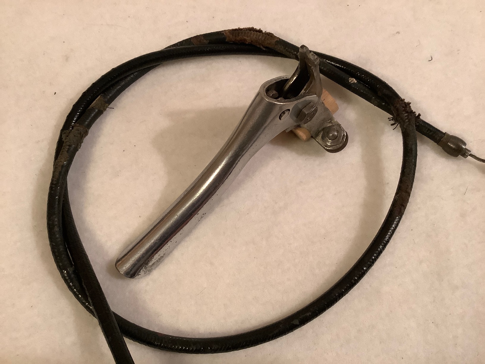 Sold - 1937 Schwinn brake lever (shorty)and cloth-covered cable ...