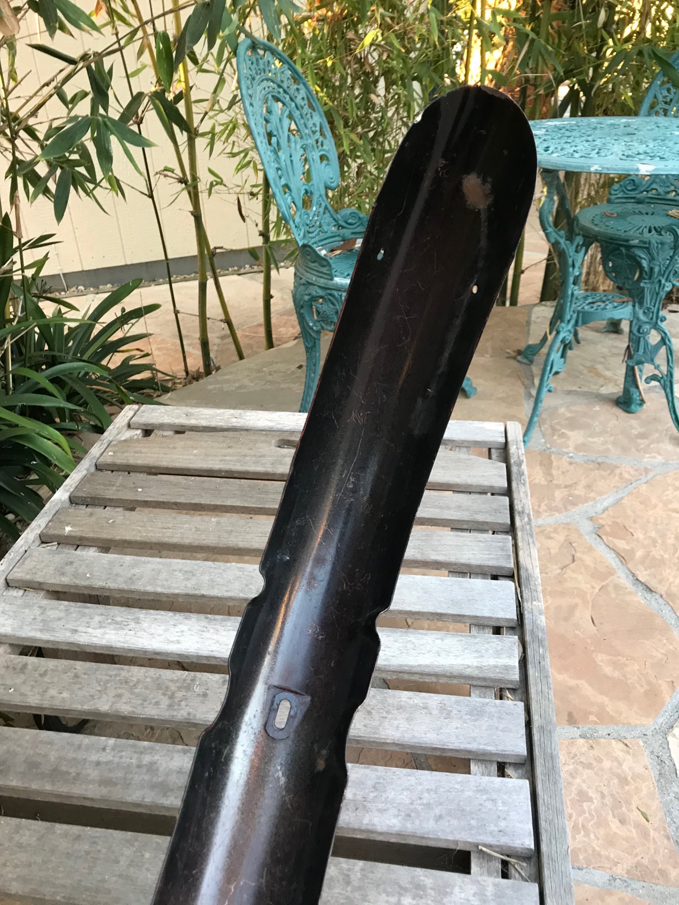 Sold - 26" Front Heavyweight Fender Black Straight Double Dimple ...