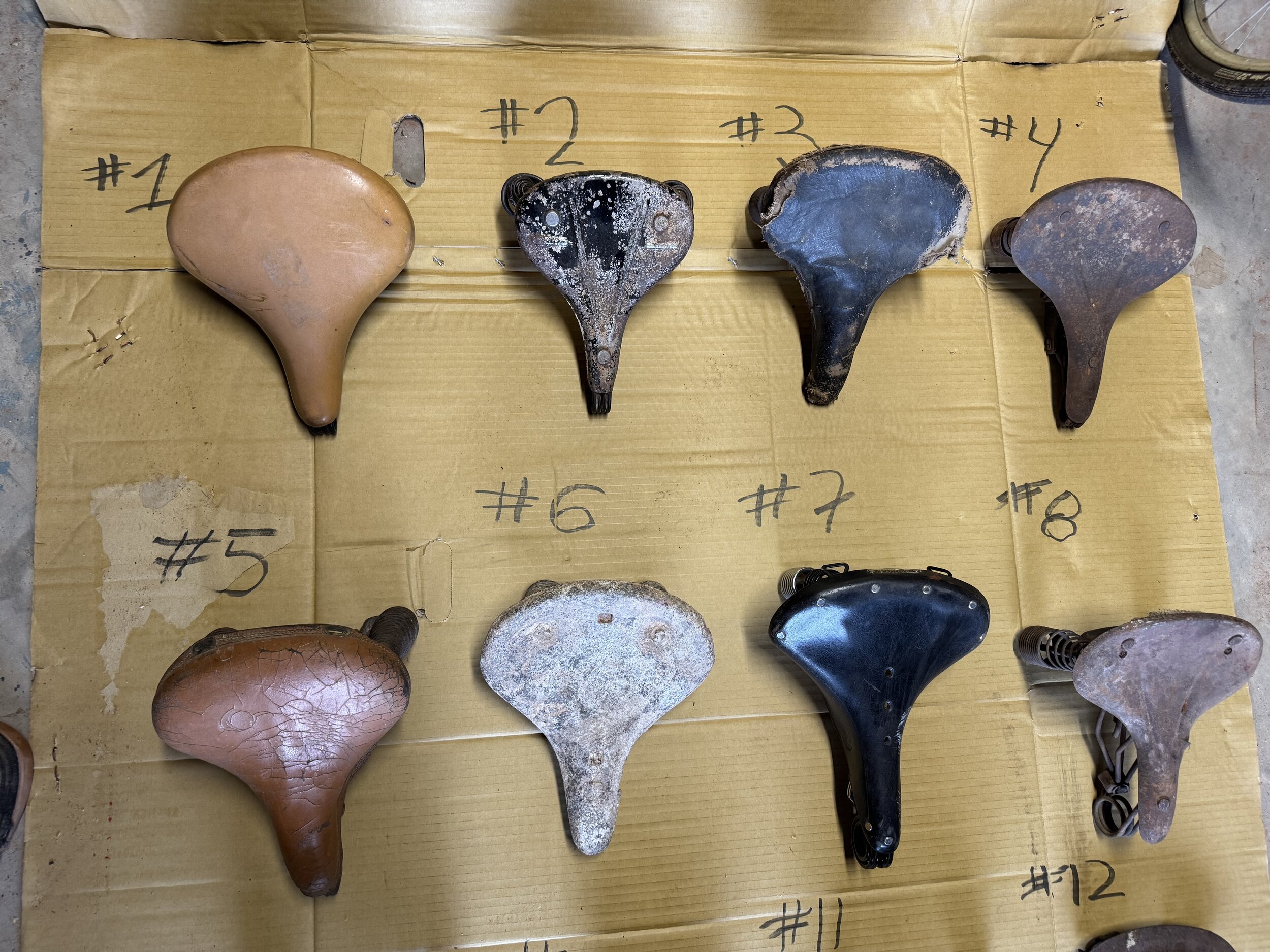 Lot of saddles, prewar, long spring, parts, etc. | Sell - Trade ...