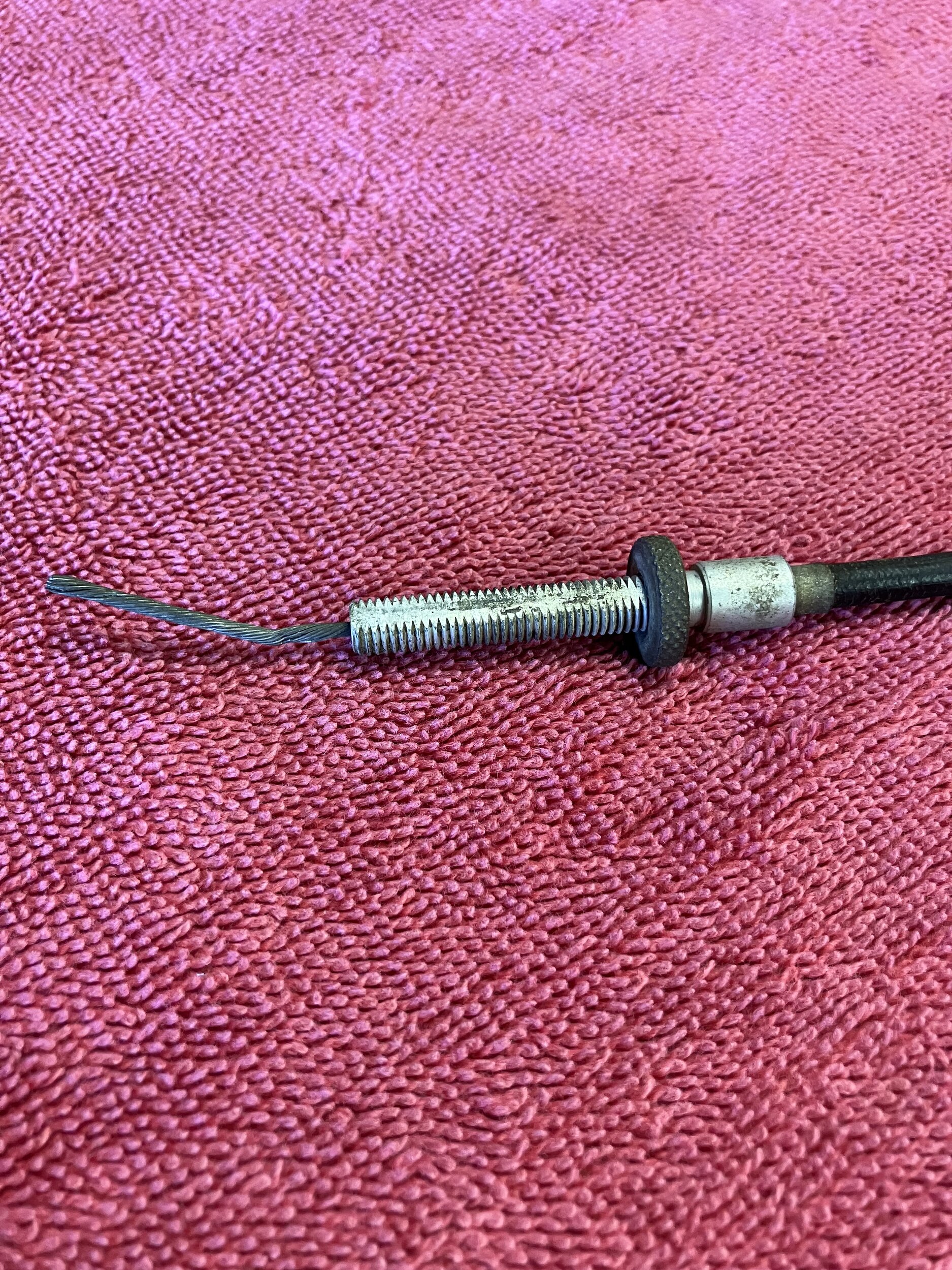 Sold - 1946 into the 1950s, 60 inch rear black expander brake cable for ...