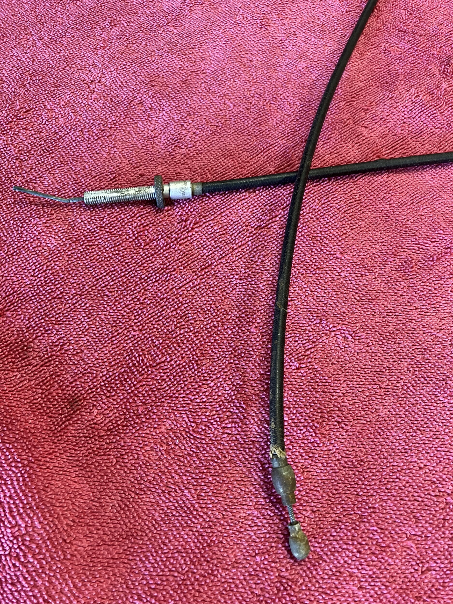 Sold - 1946 into the 1950s, 60 inch rear black expander brake cable for ...