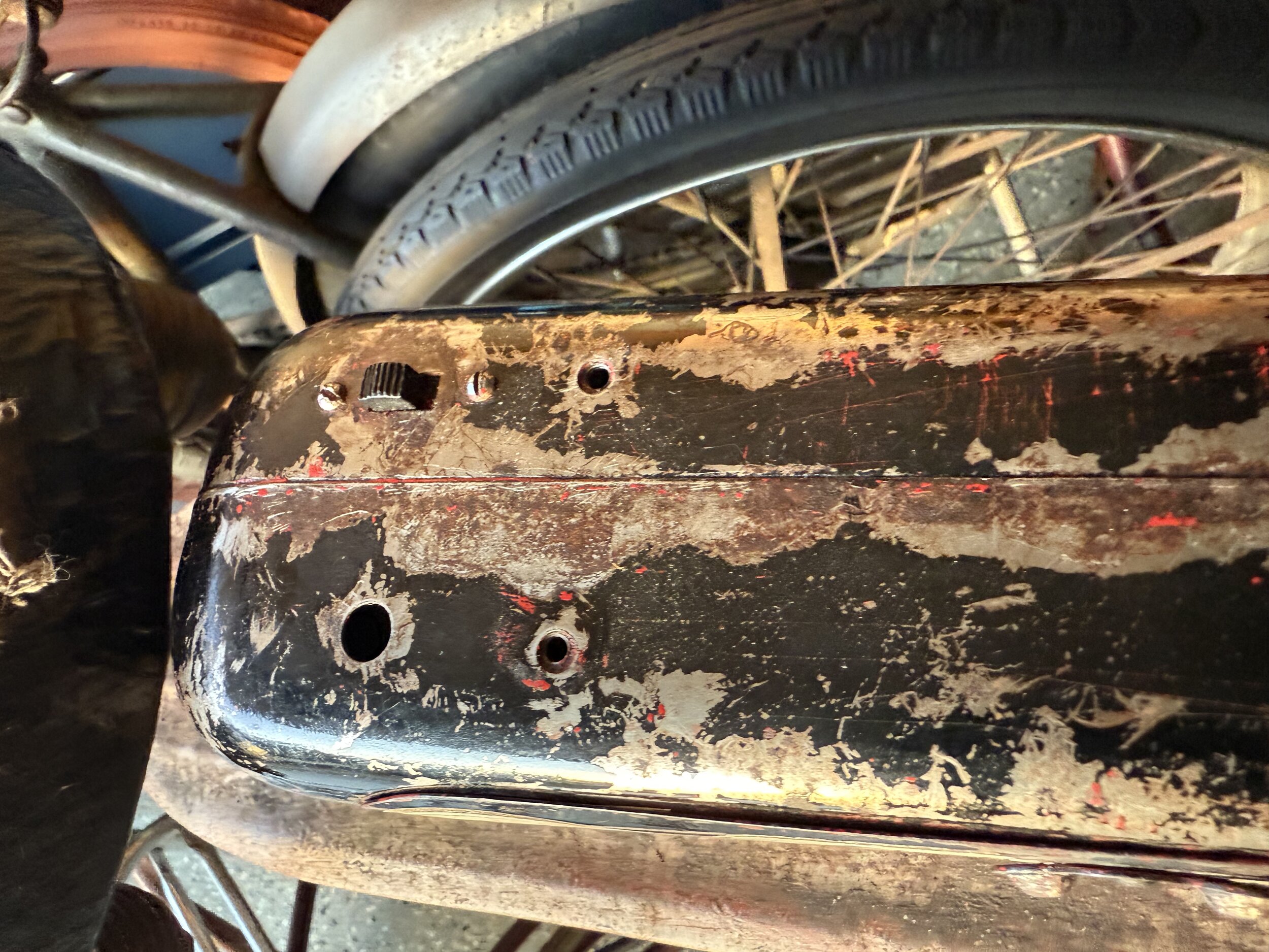 Sold - FS Prewar 1935 non gilled Schwinn Motorbike Cycleplane Tank ...