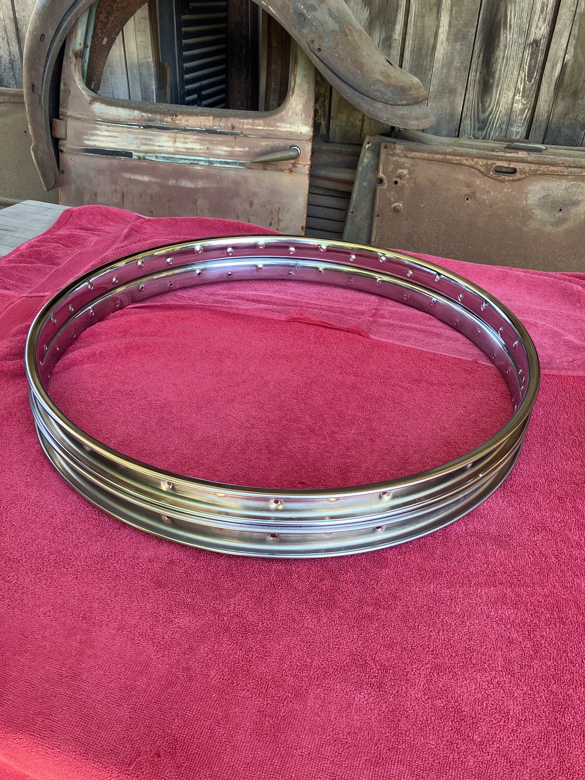 Sold - 1941 patent pending Lobdell nipple rims for 1941 Schwinn deluxe ...