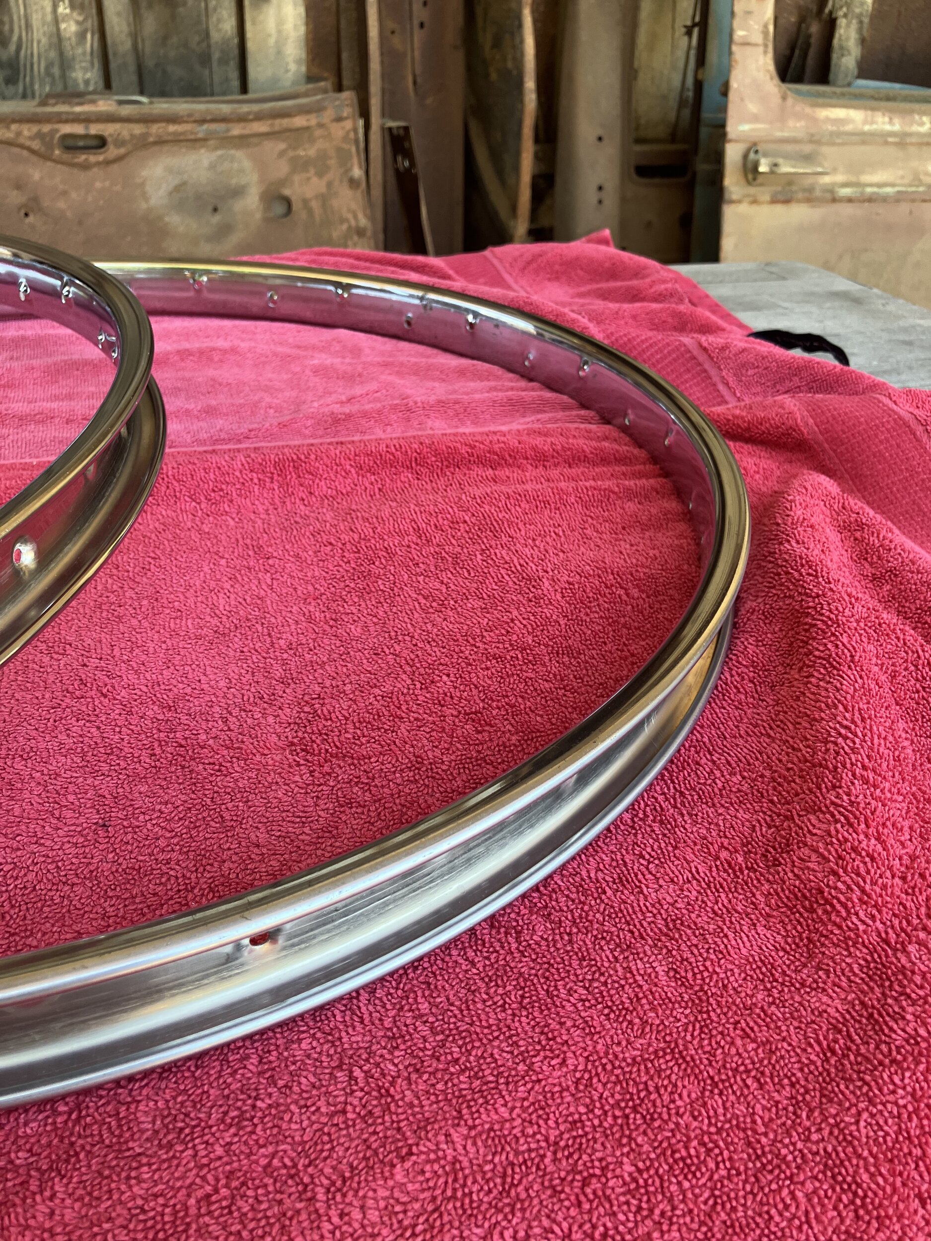 Sold - 1941 patent pending Lobdell nipple rims for 1941 Schwinn deluxe ...