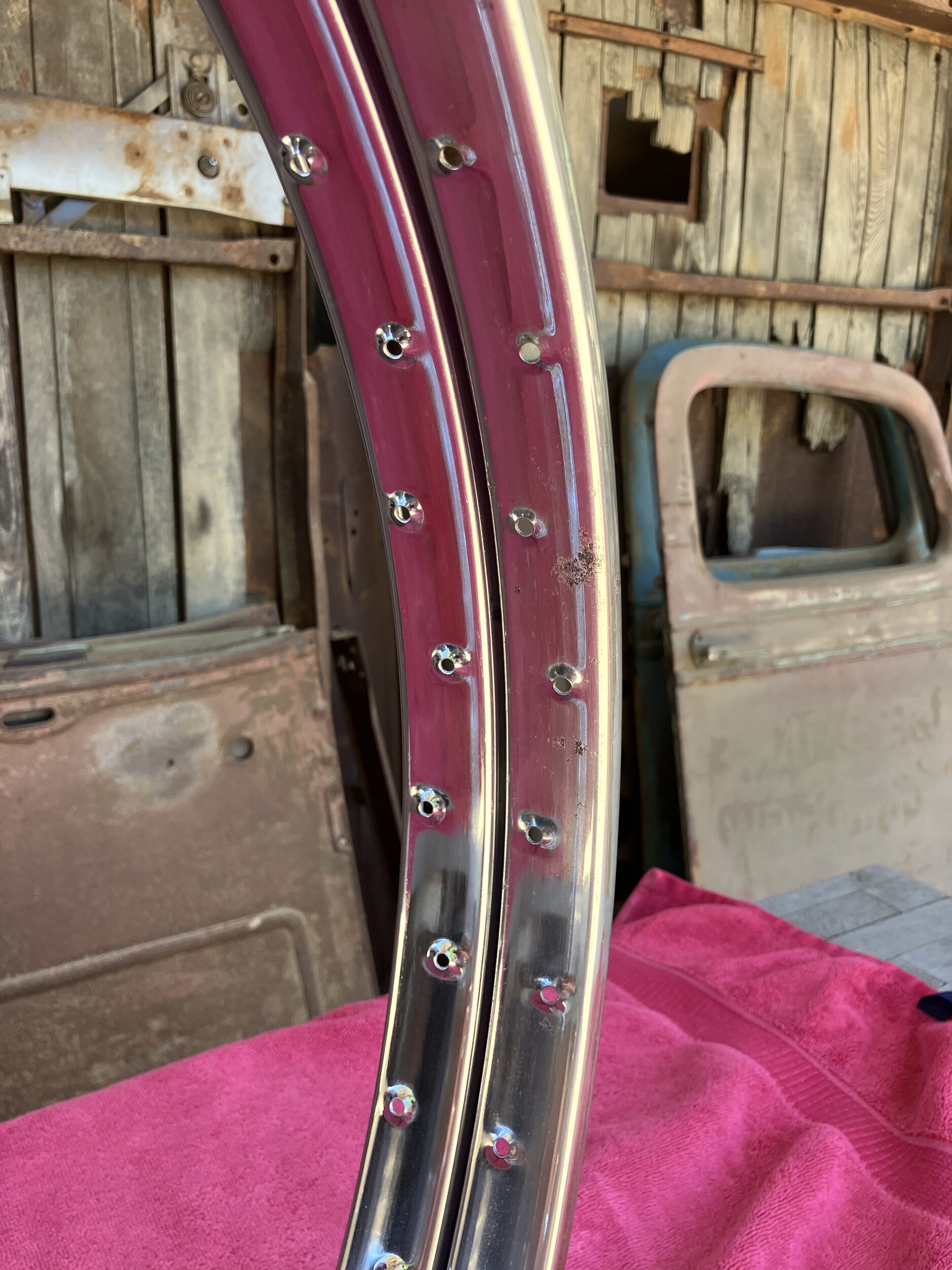 Sold - 1941 patent pending Lobdell nipple rims for 1941 Schwinn deluxe ...