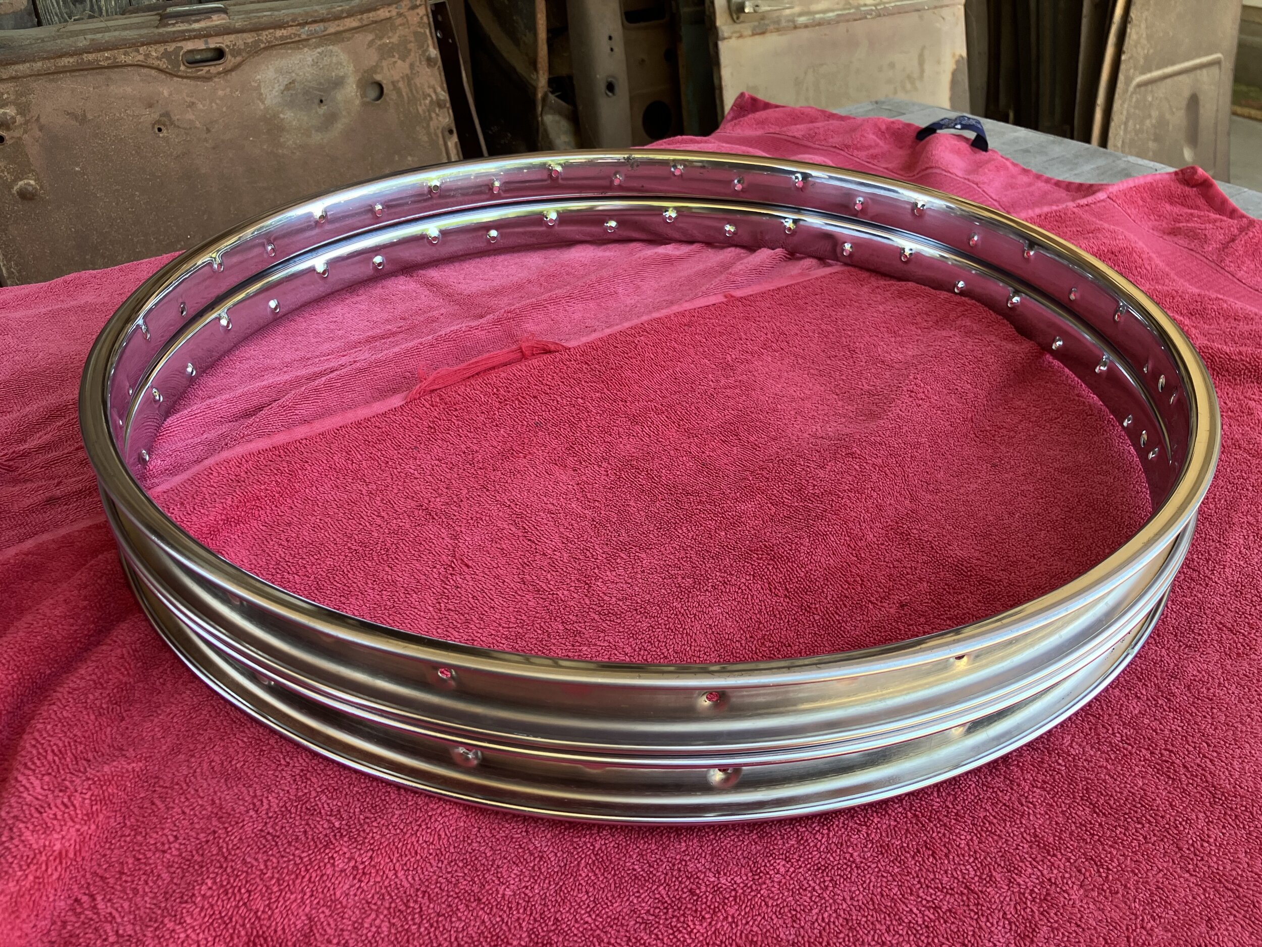 Sold - 1941 patent pending Lobdell nipple rims for 1941 Schwinn deluxe ...