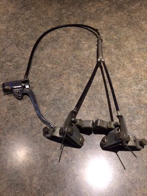 Schwinn front clamp on brake caliper kit complete for springer forks w ...