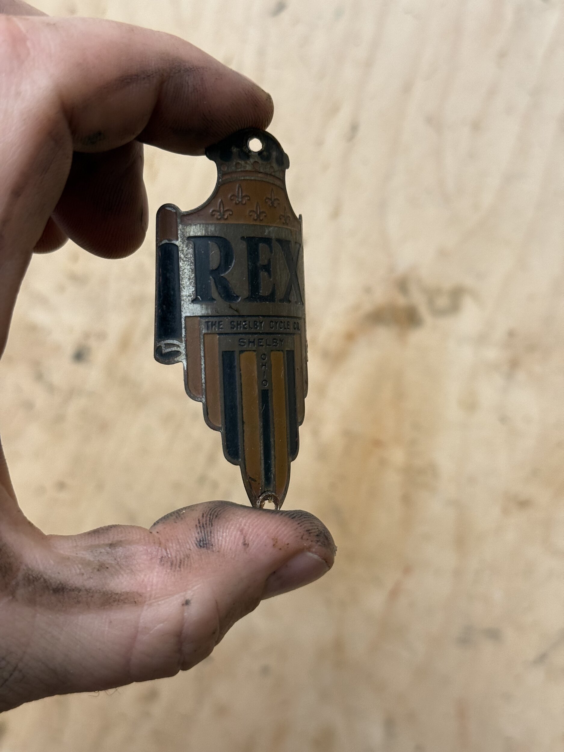 Sold - FS: Shelby “REX” prewar head badge $49/shipped | Archive (sold ...