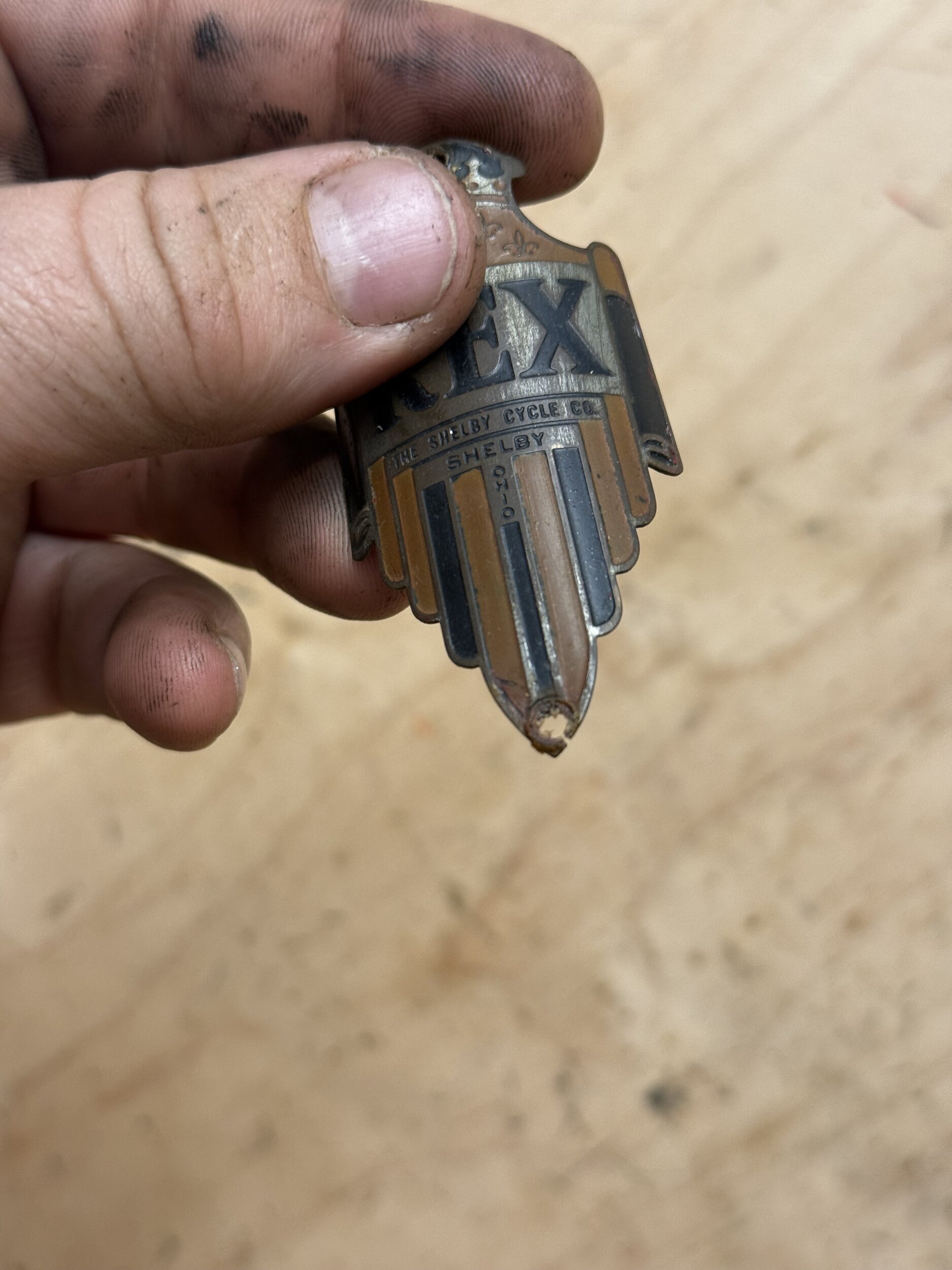 Sold - FS: Shelby “REX” prewar head badge $49/shipped | Archive (sold ...