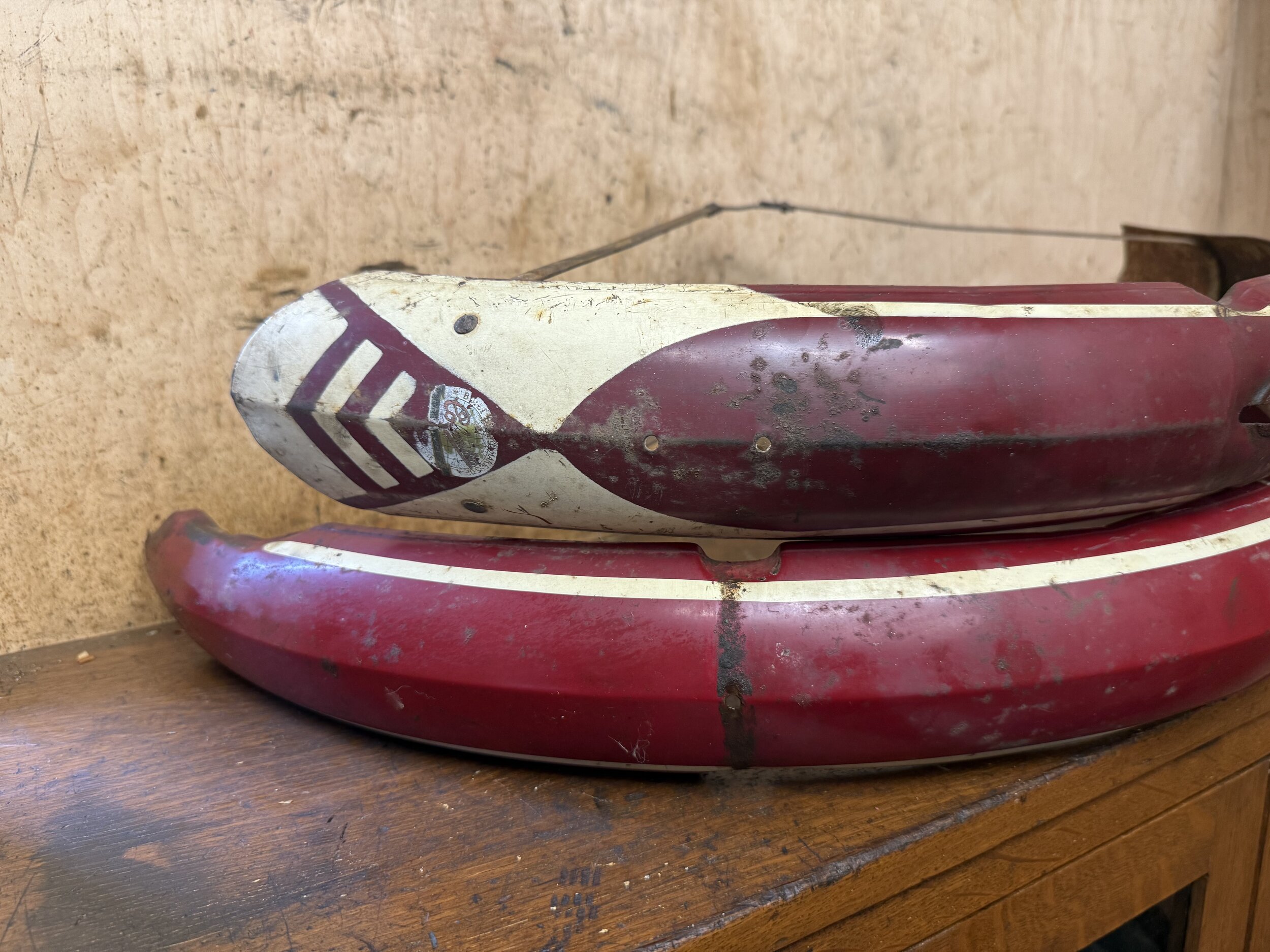 FS: early postwar Westfield Columbia fenders original paint red $59 ...