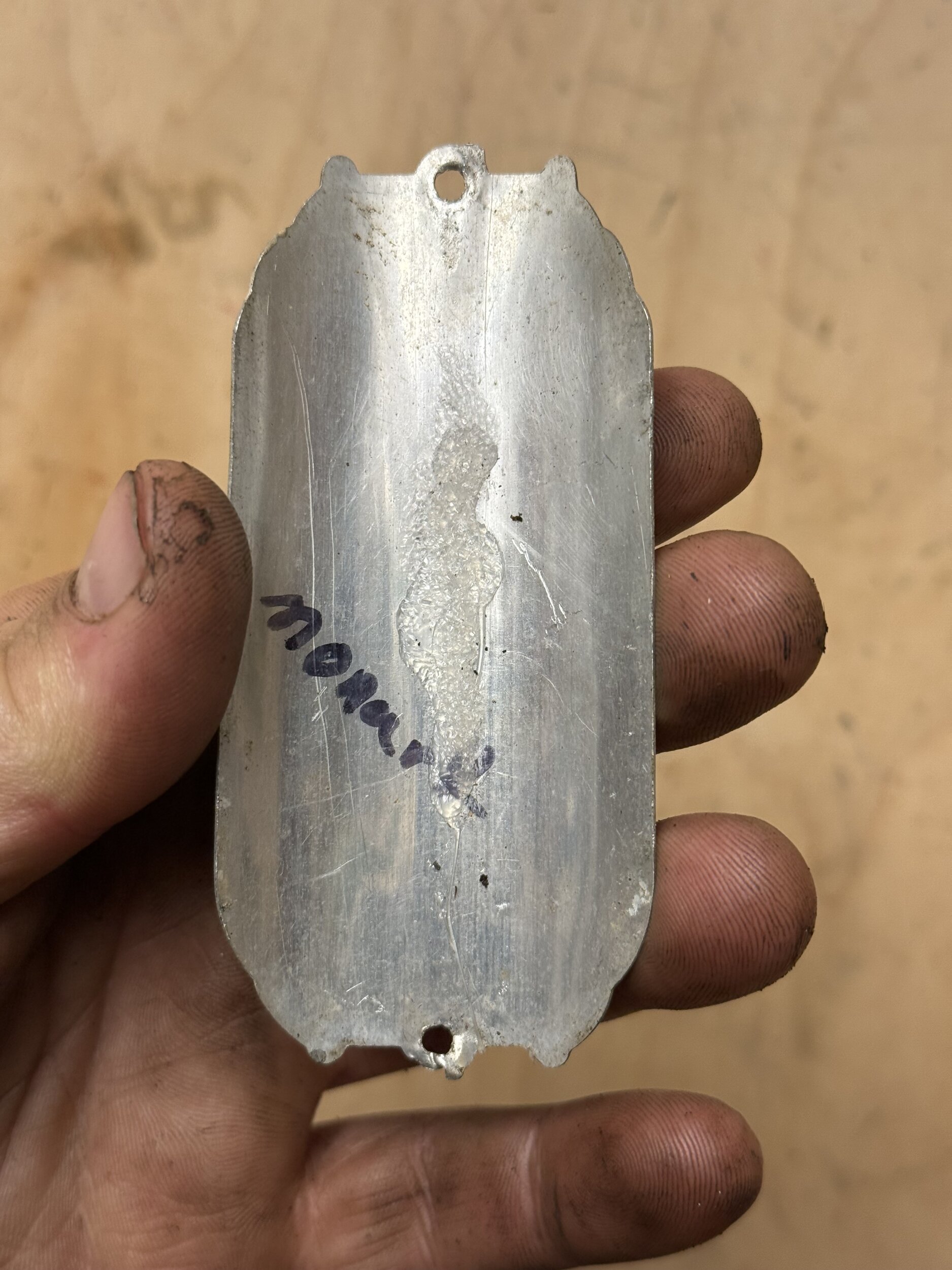 Sold - FS: Monark True Value Hardware “tru-test” head badge. Aluminum ...