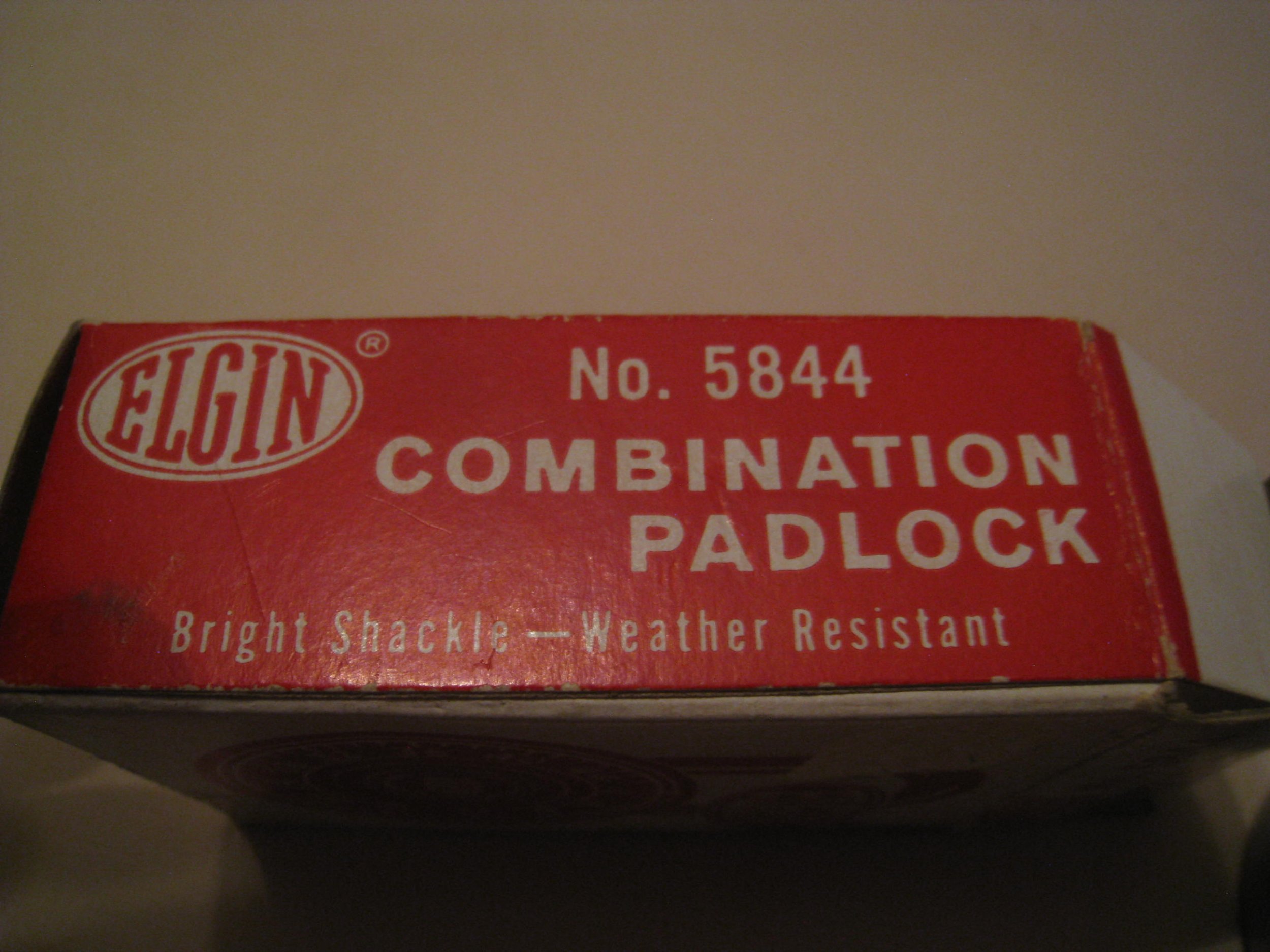 Original ELGIN combination lock in original box | Sell - Trade: Bicycle ...