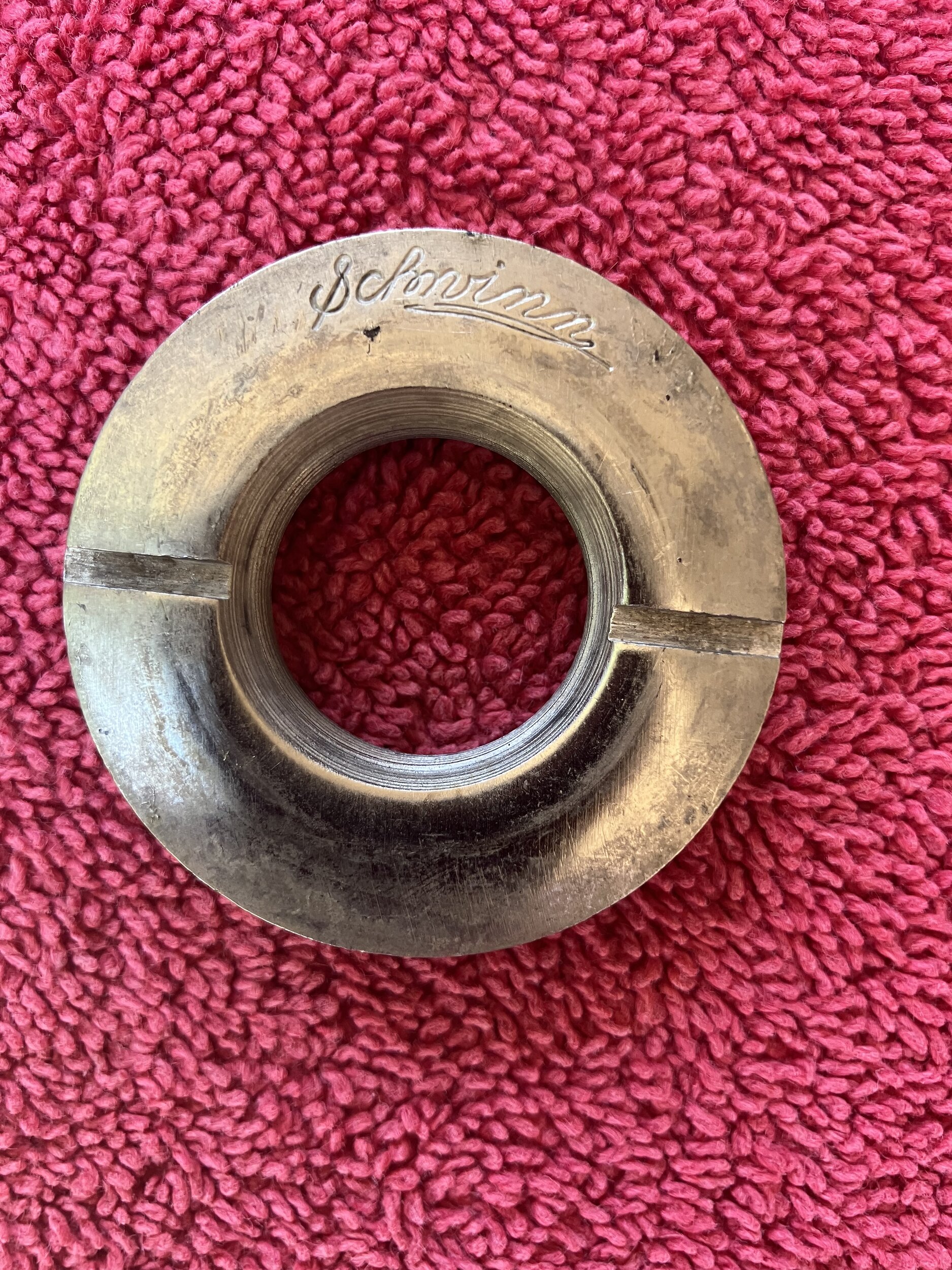 Sold - 1940 1941 Schwinn cursive script hanger fittings for Auto-Cycles ...