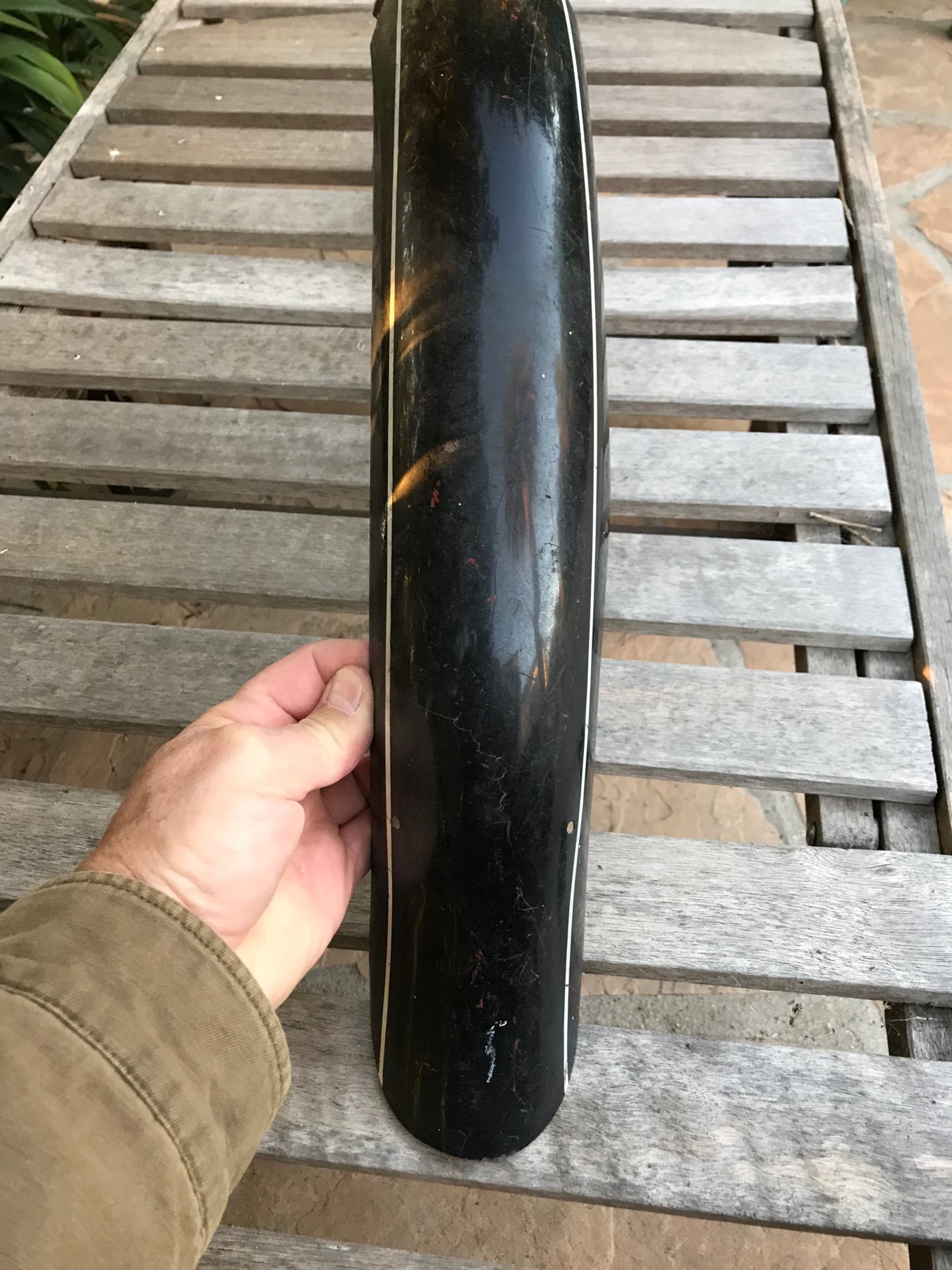 Sold - 26" Front Heavyweight Fender Black Straight Double Dimple ...