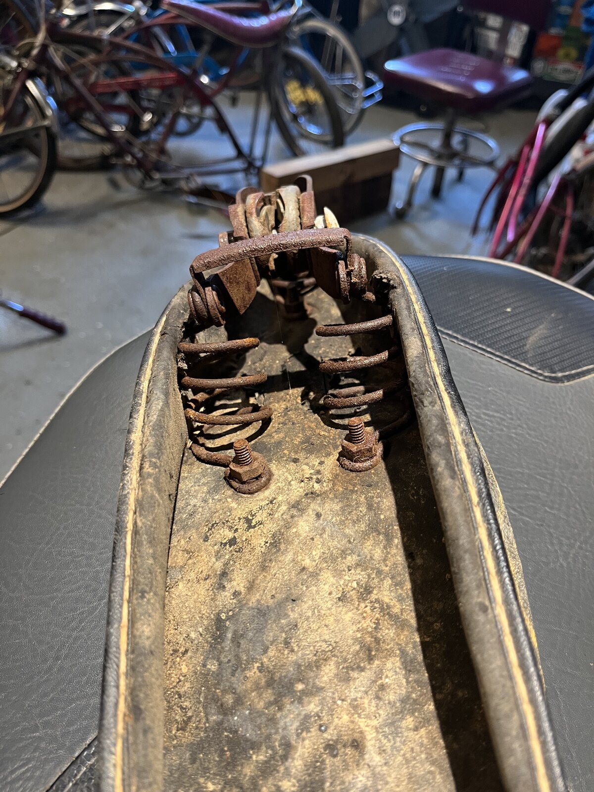 Sold - Leopard muscle seat with suspension, sissy bar | Archive (sold ...