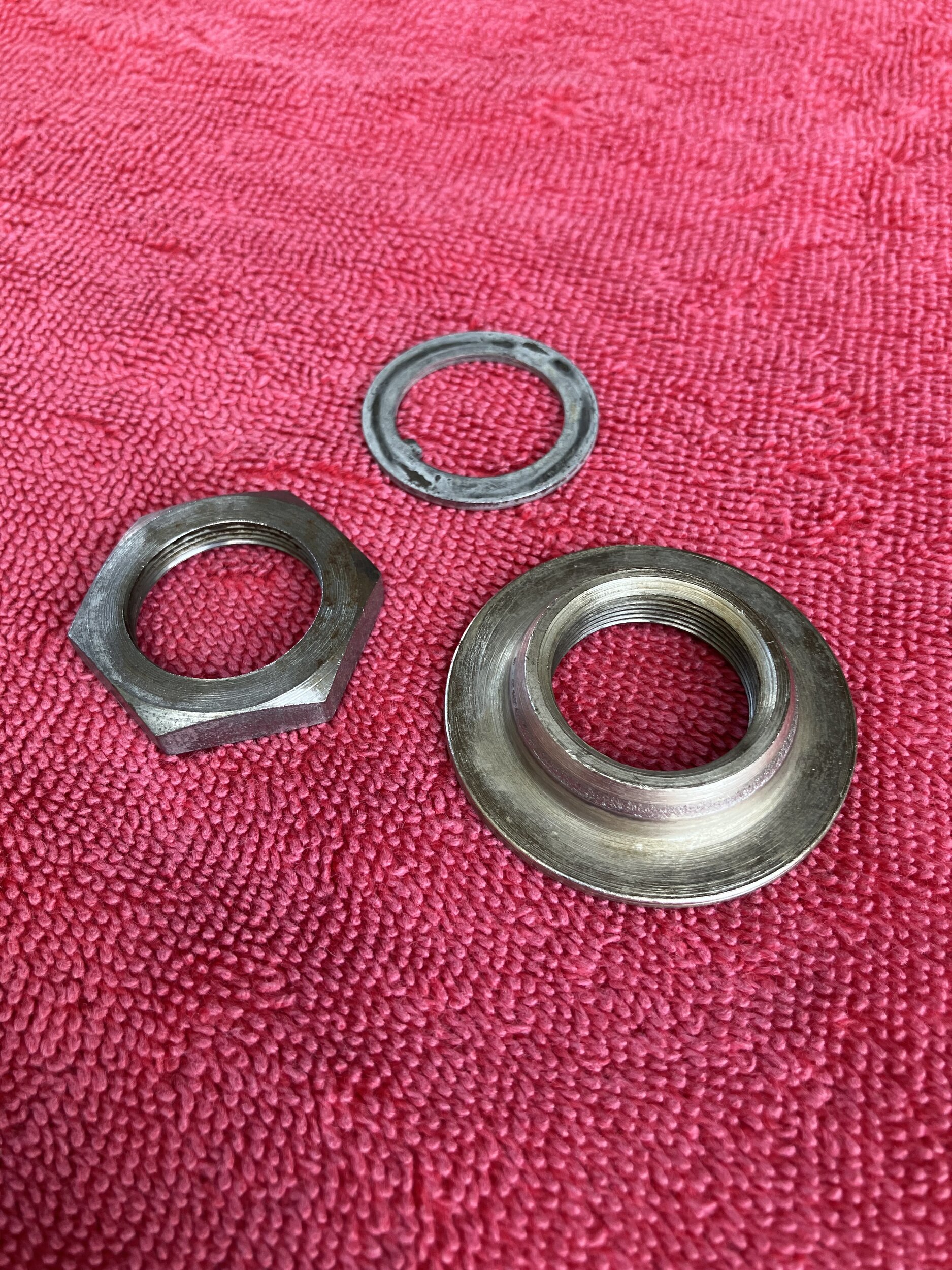 Sold - 1940 1941 Schwinn cursive script hanger fittings for Auto-Cycles ...