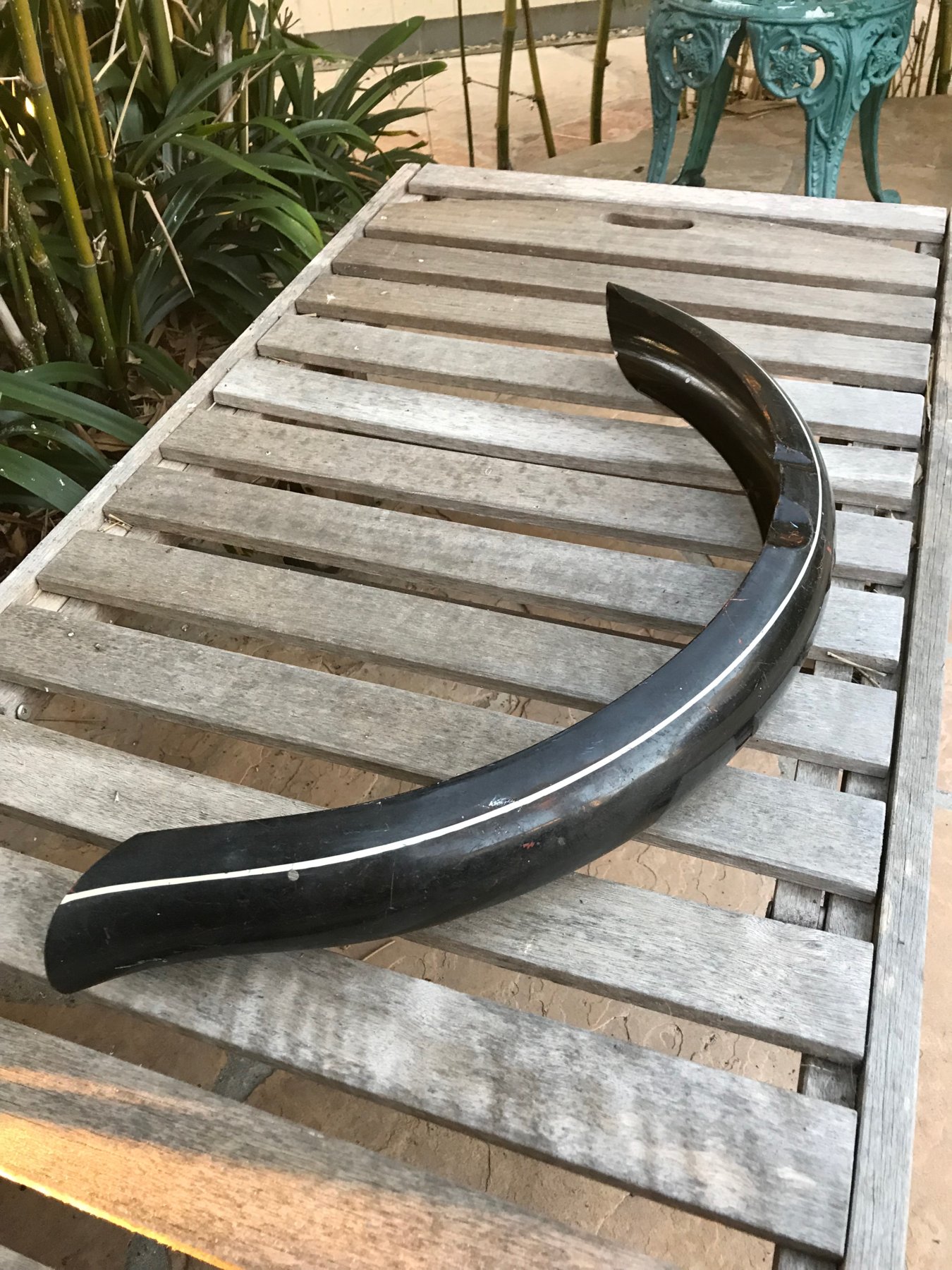 Sold - 26" Front Heavyweight Fender Black Straight Double Dimple ...