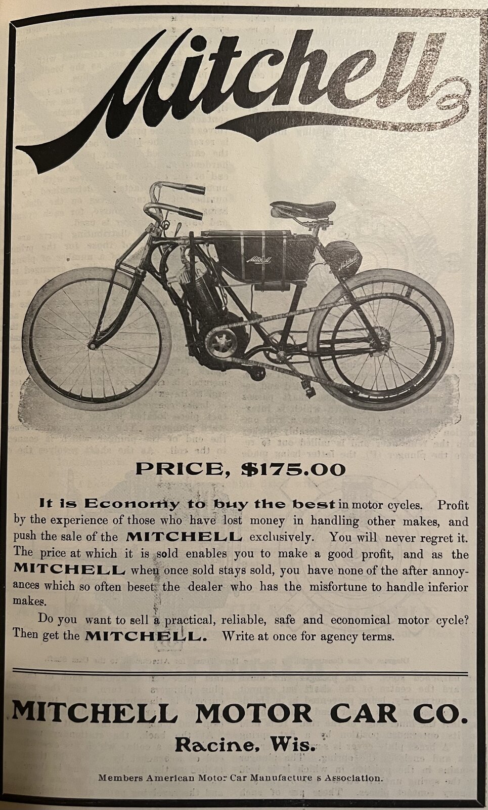 The 1905 Mitchell | Antique Motorcycles | The Classic and Antique ...