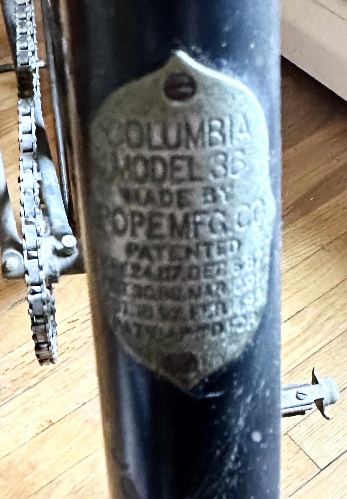 Sold - 1894 Columbia Pope Model 36 Century dual rail. Nice bike ...