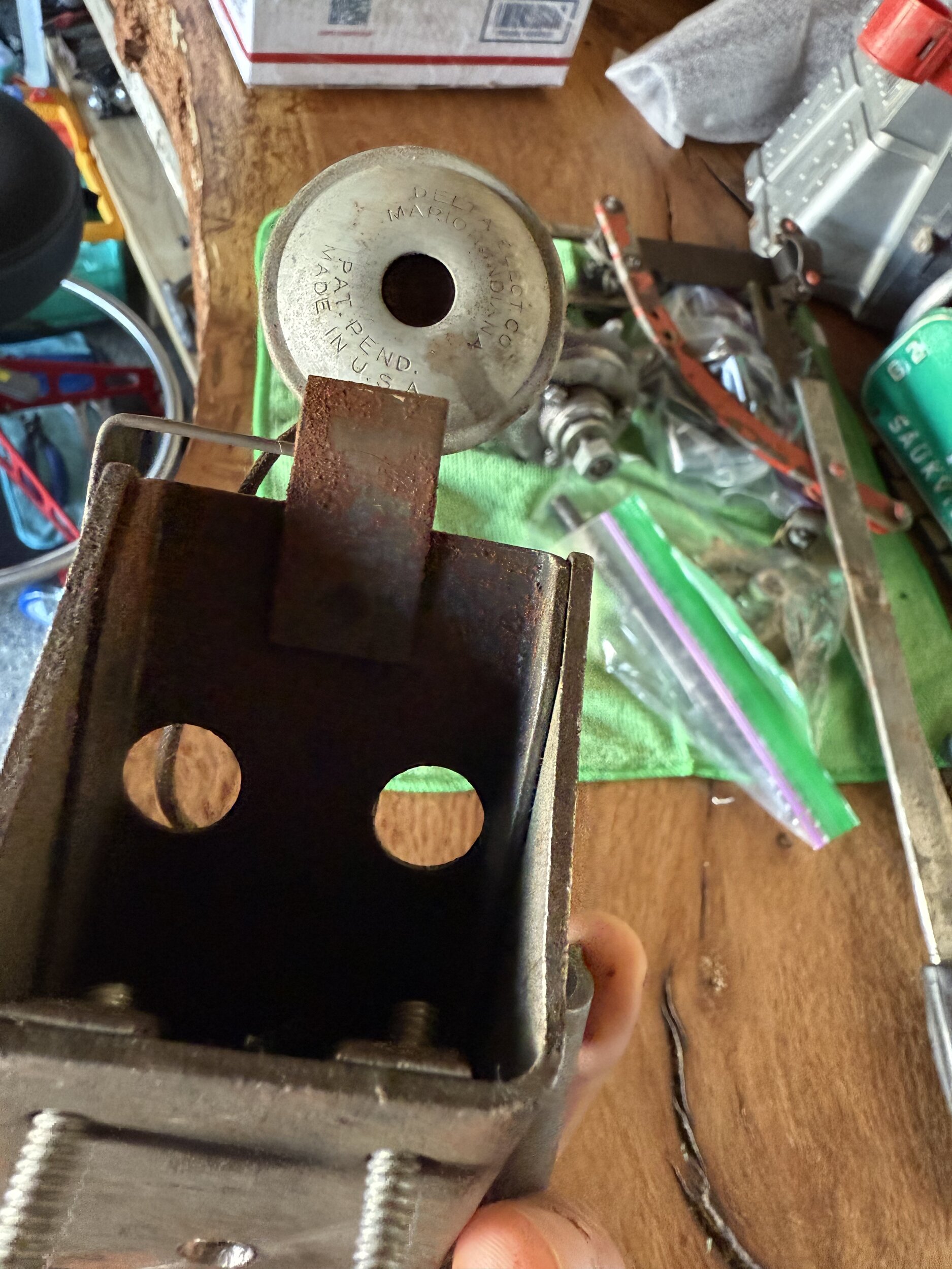Sold - FS Elgin Twin Bar Battery Holder - Tray, pod bracket, horn unit ...