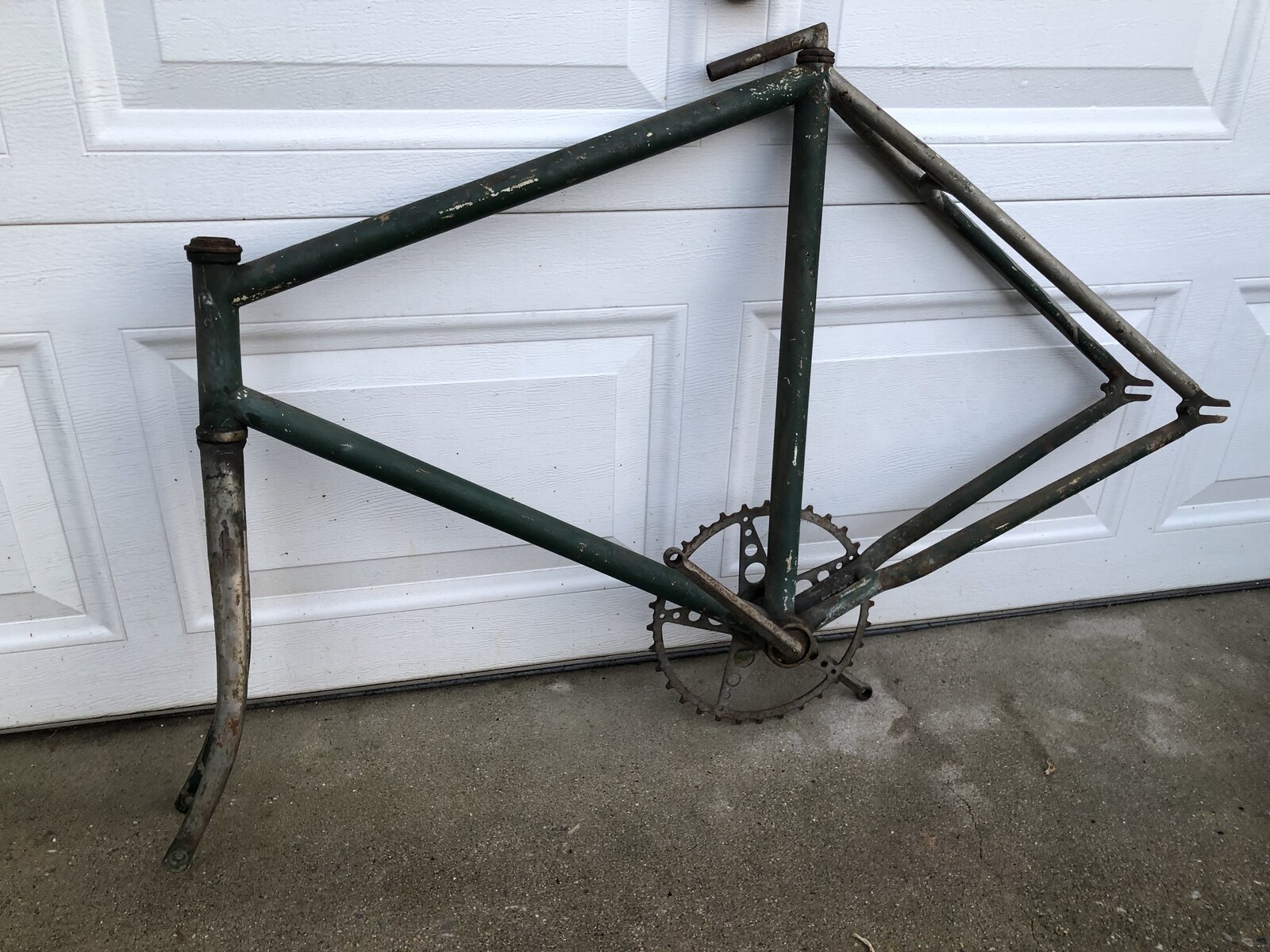 Sold - Antique 1898 / 1900 Circa TOC Bicycle Frame Set with a 10" Crank ...