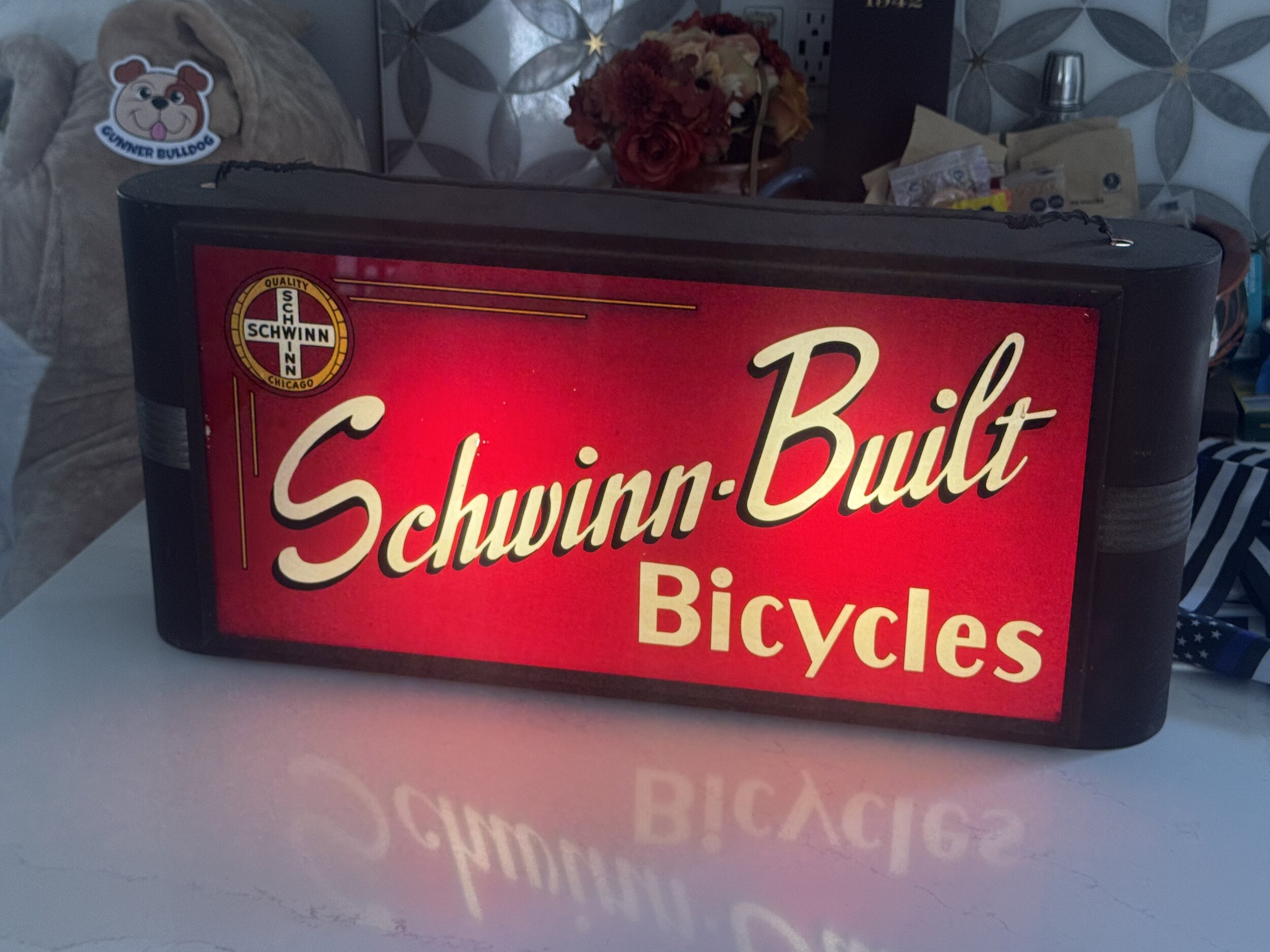 Withdrawn - *RARE* Schwinn Glass Sign 1940’s - 1950’s | Archive (sold ...