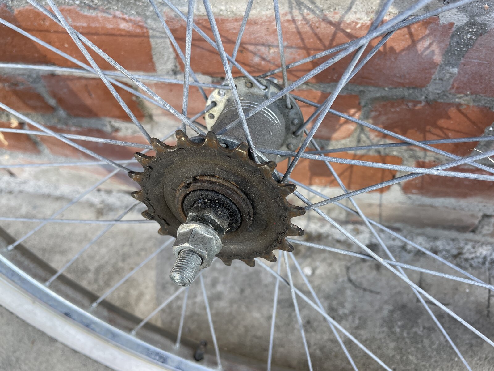 Sold - 26" 1980s drop center bike wheel set single speed coaster brake ...