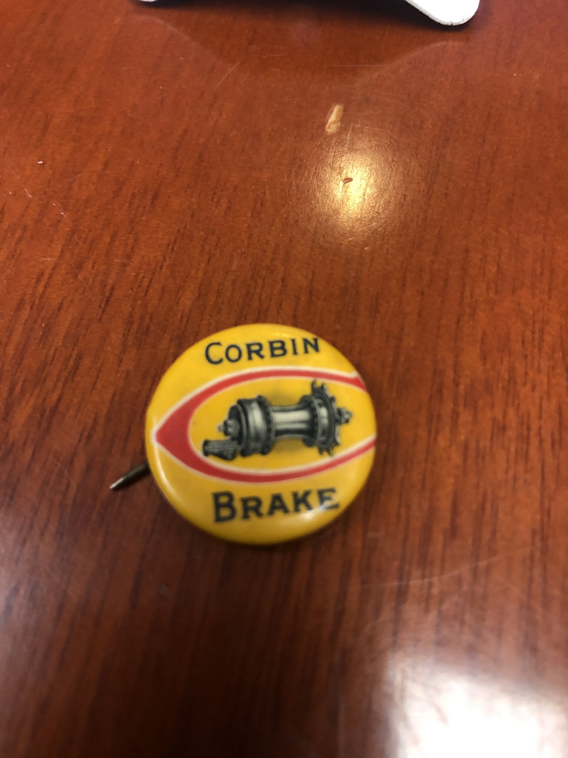 Early Bicycle buttons/pins and topper | Sell - Trade: Bicycle Parts ...