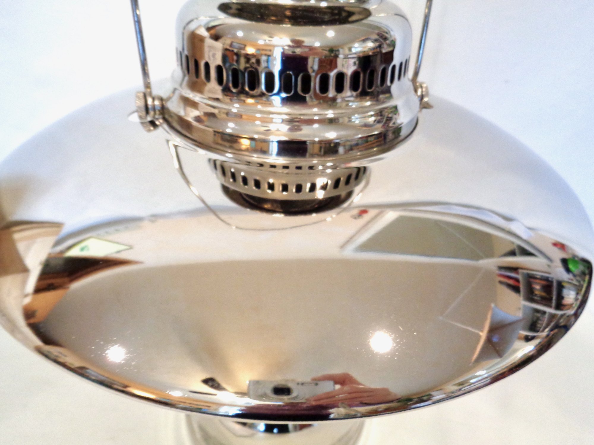 Sold - NOS/NIB Wenzel 1887 Nickel Plated Pressure Kerosene Lamp ...