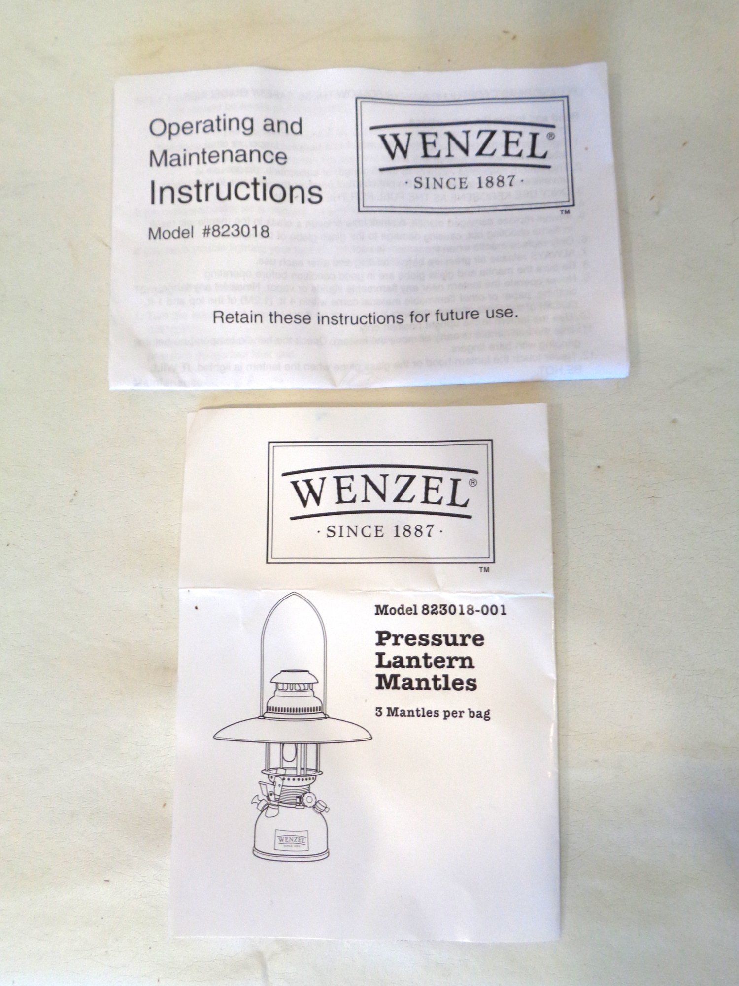 Sold - NOS/NIB Wenzel 1887 Nickel Plated Pressure Kerosene Lamp ...