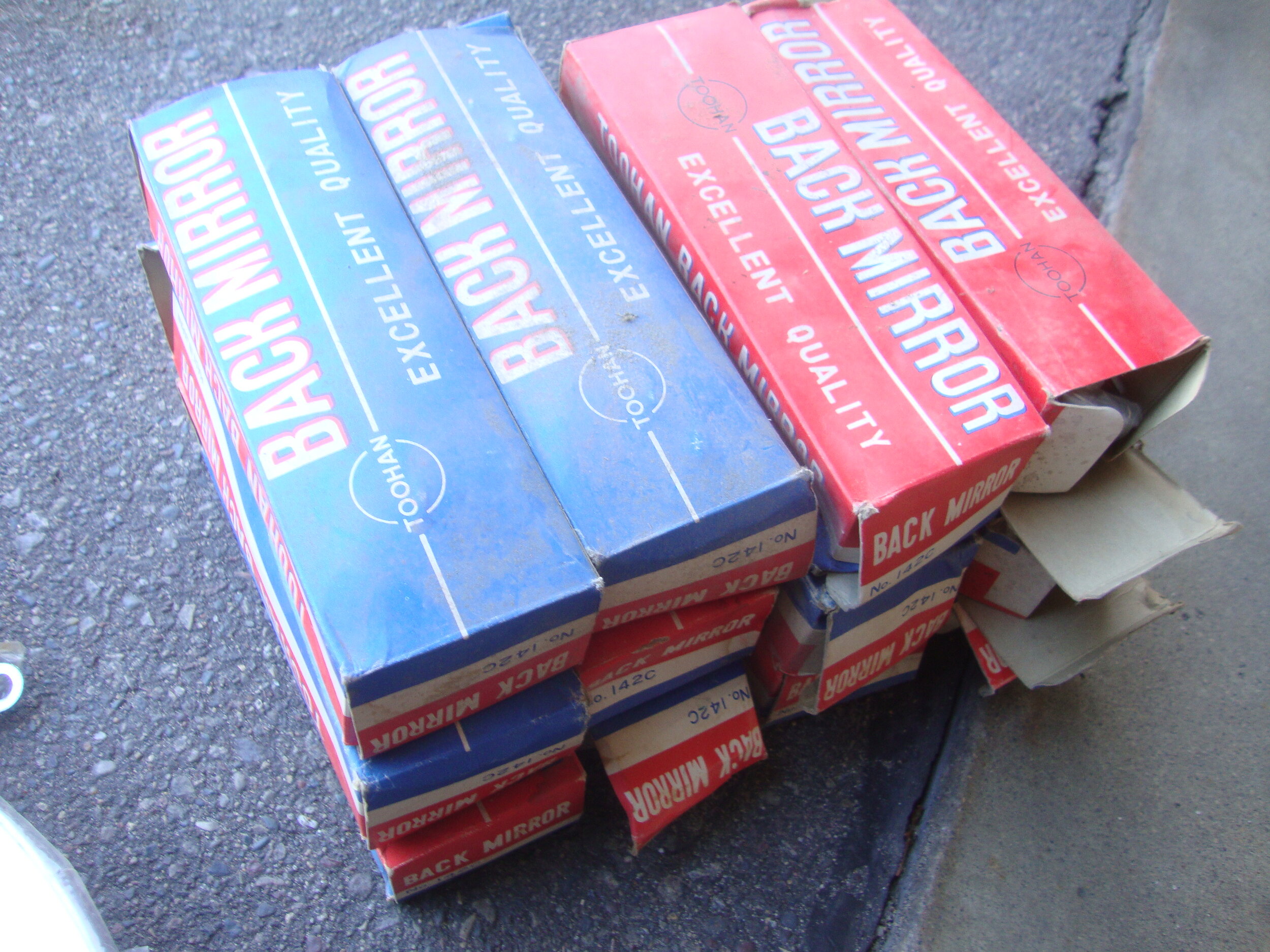 Sold - 12 - NOS boxes of back mirrors (12 sets of 2) | Archive (sold or ...