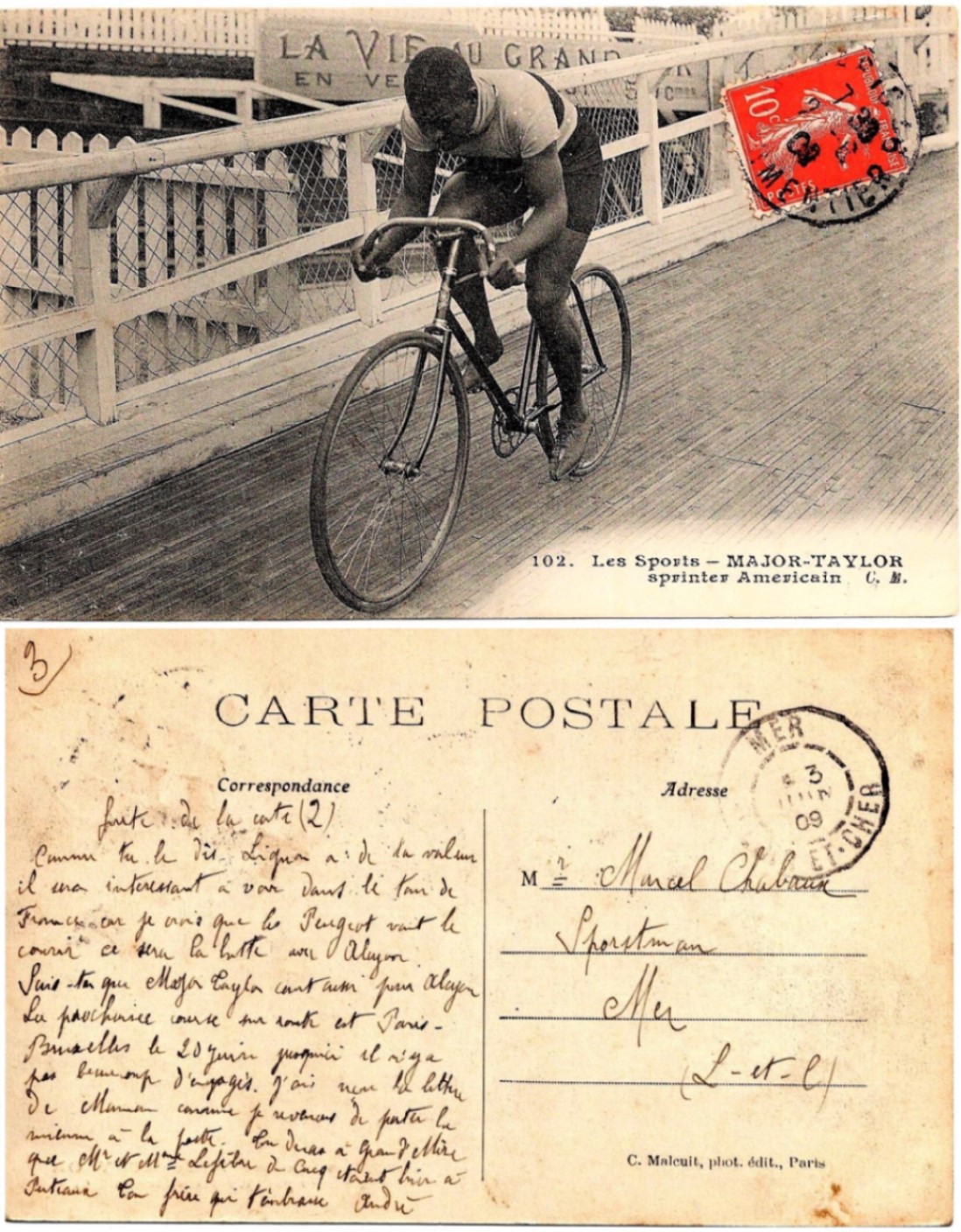 Sold - Major Taylor postcard | Archive (sold or withdrawn) | The ...