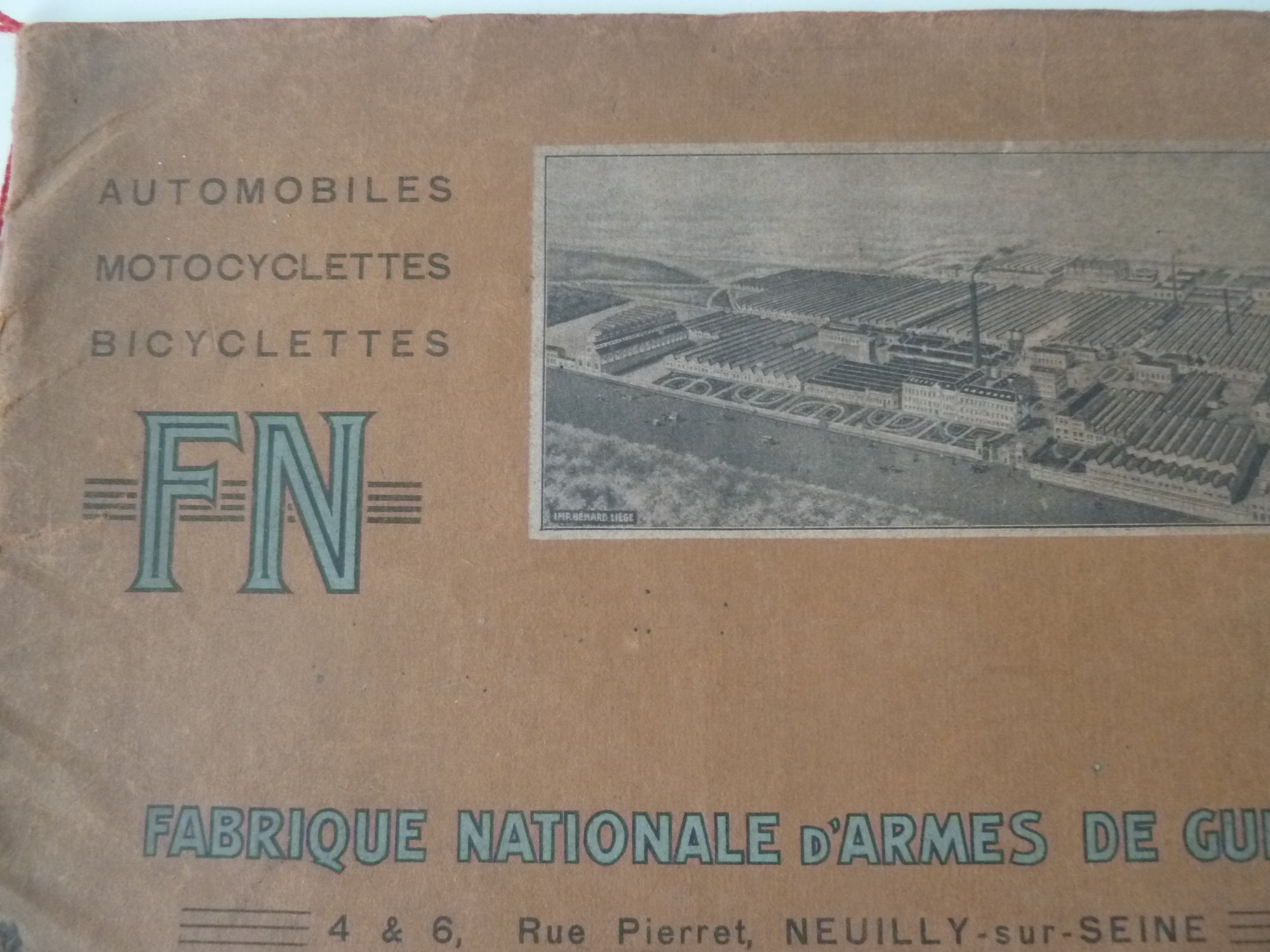 FN CATALOGUES 1912 : FN bicycles, FN motorcycles and FN cars | Archive ...