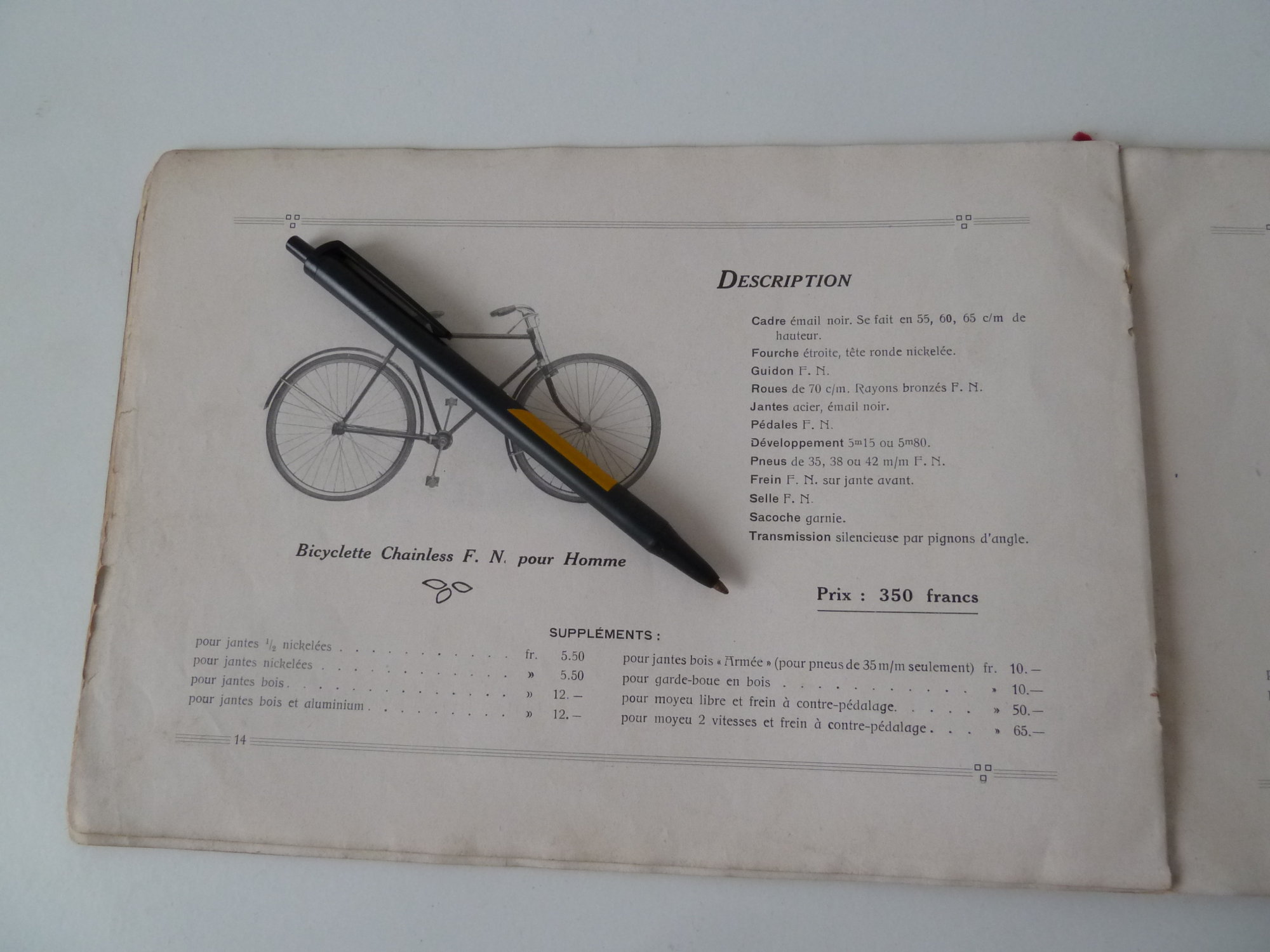 FN CATALOGUES 1912 : FN bicycles, FN motorcycles and FN cars | Archive ...