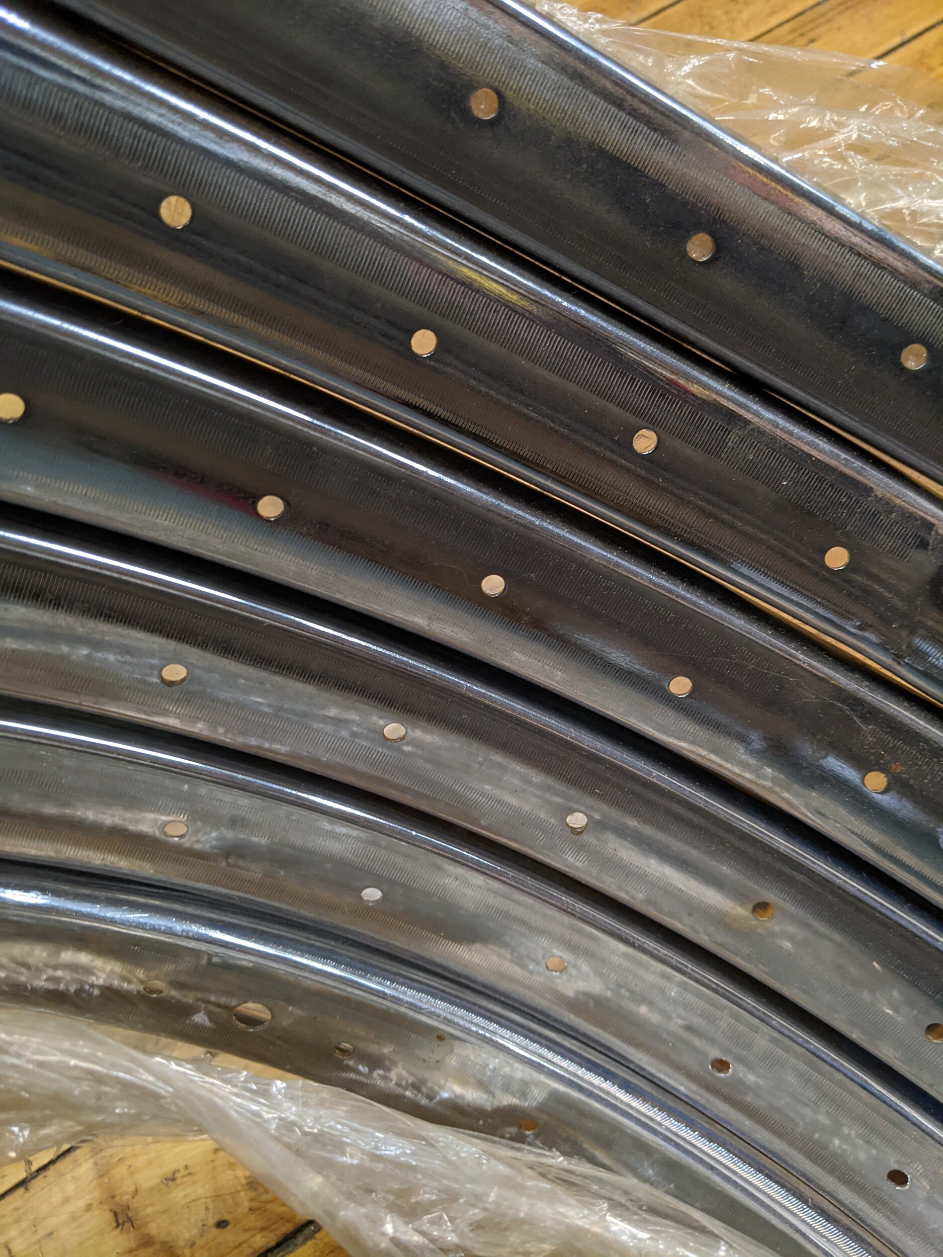 Sold - NOS 90's Vintage Chrome Schwinn 26" S2 36 Hole Balloon Tire ...
