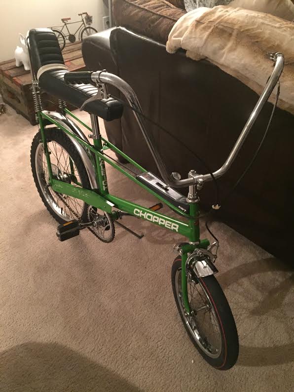 Raleigh Chopper MK1 3 spd Green | Schwinn Stingrays and Other Muscle ...