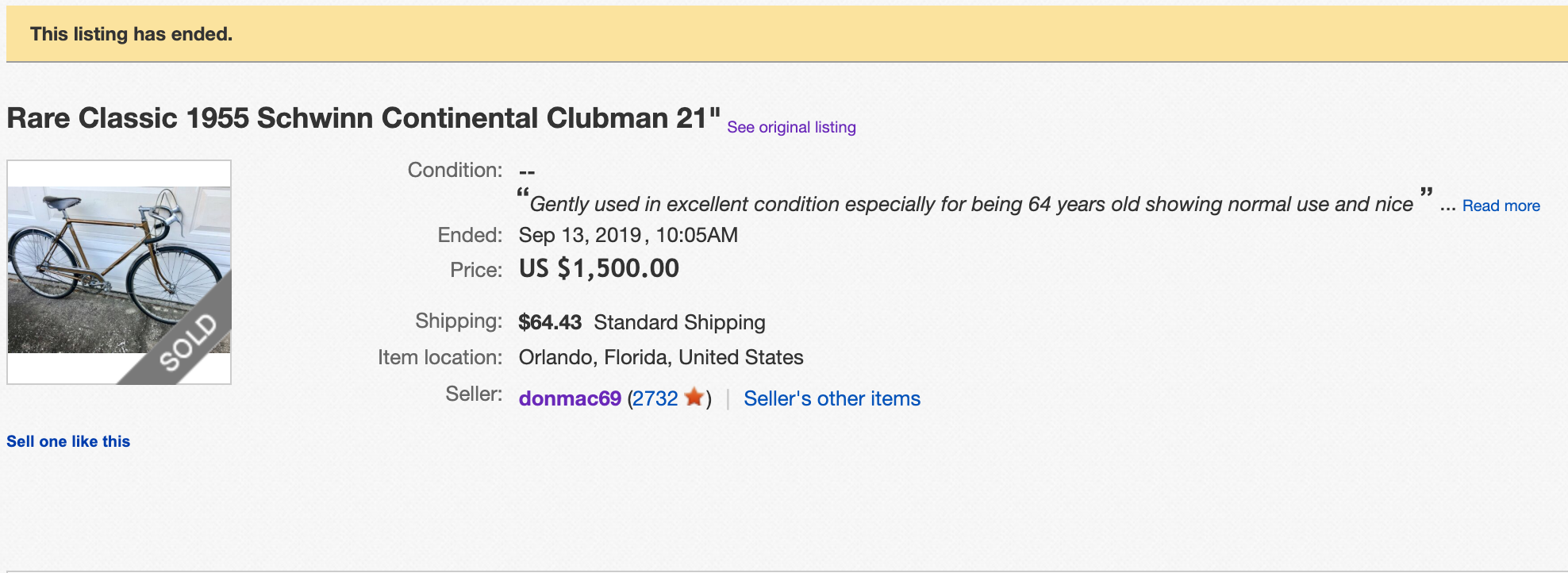 Rarely seen 1950s Continental Clubman (not mine) | Lightweight Schwinn ...