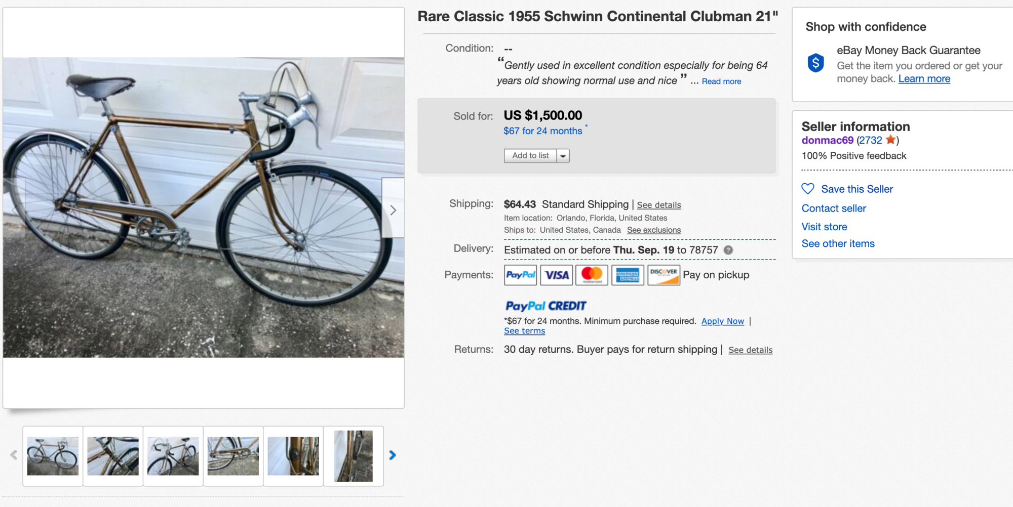 Rarely seen 1950s Continental Clubman (not mine) | Lightweight Schwinn ...