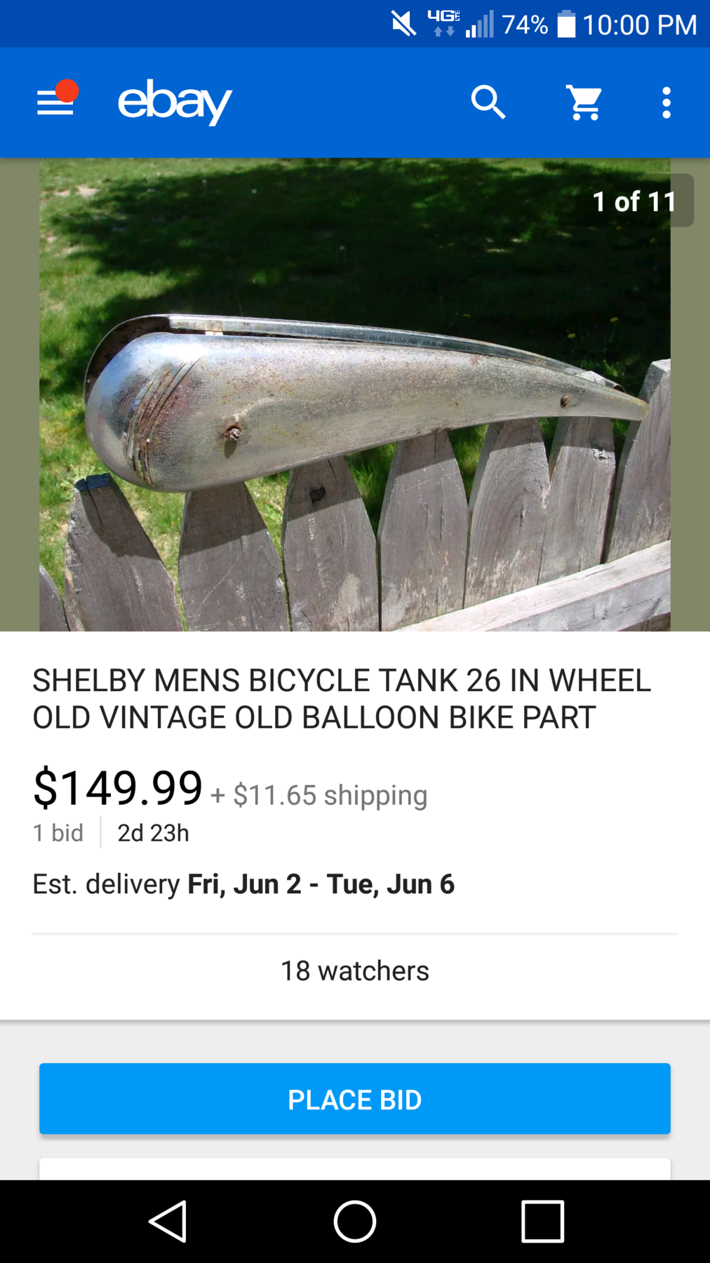 Shelby Tank needed | Wanted: Bikes, Trikes, Parts, Accessories, Etc ...