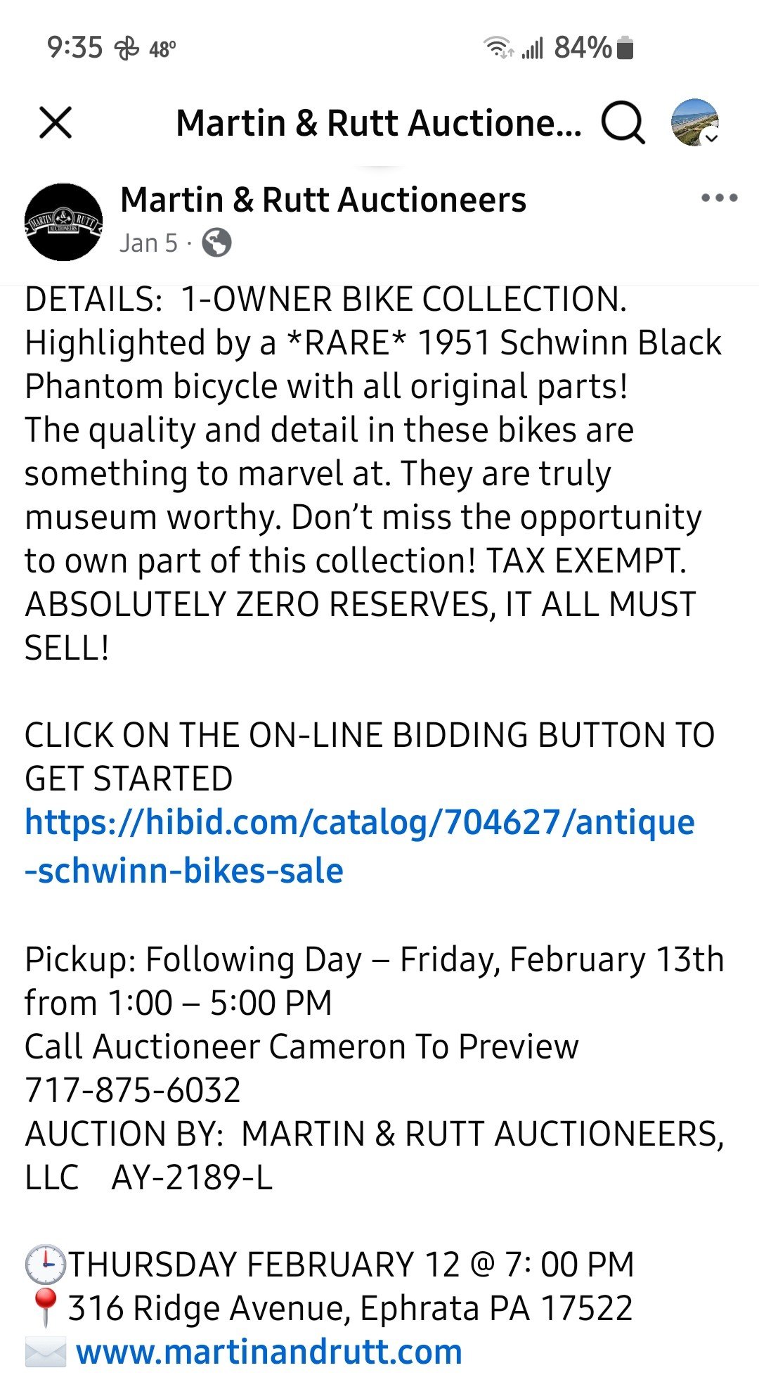 Pennsylvania Auction | Stuff on eBay, Craigslist, Facebook etc. | The ...