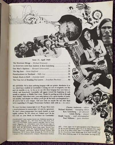 Sold - 1969 Crawdaddy magazine | Archive (sold or withdrawn) | The ...