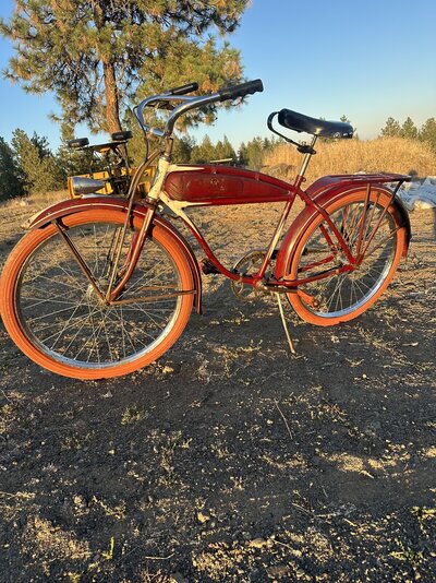 Sold - 1938 Schwinn Cycleplane w/Milsco Pogo | Archive (sold or ...