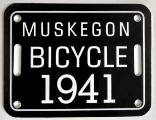 Custom Bicycle License Plates | Services | The Classic and Antique ...
