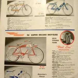 57 murray fleetline super deluxe cat | The Classic and Antique Bicycle ...